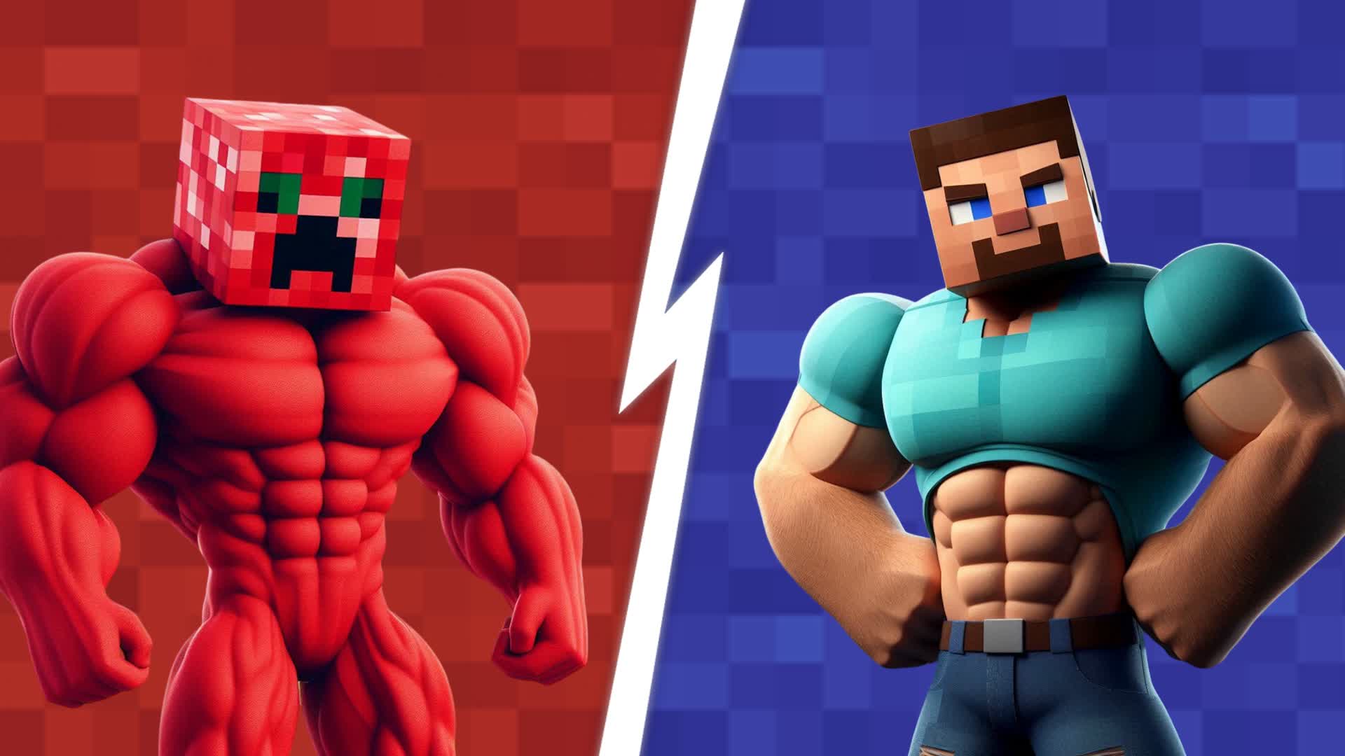 MINECRAFT RED VS BLUE 8112-9760-9655 by apk_creative - Fortnite ...