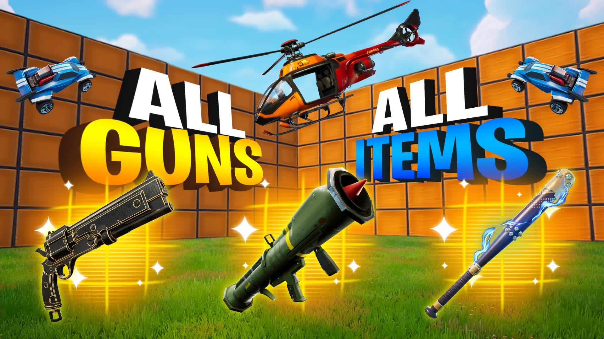 ⭐ALL WEAPONS & VEHICLES - FREE FOR ALL⭐ 2049-8869-5336 by smi996 - Fortnite Creative Map Code ...