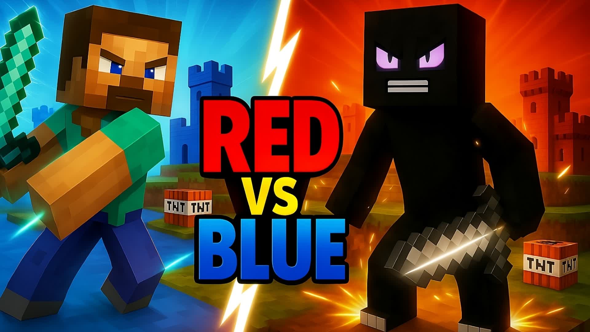 Minecraft: Red vs Blue 🔴🔵⚔️ 3870-0979-4704 by tyghfredfee - Fortnite ...