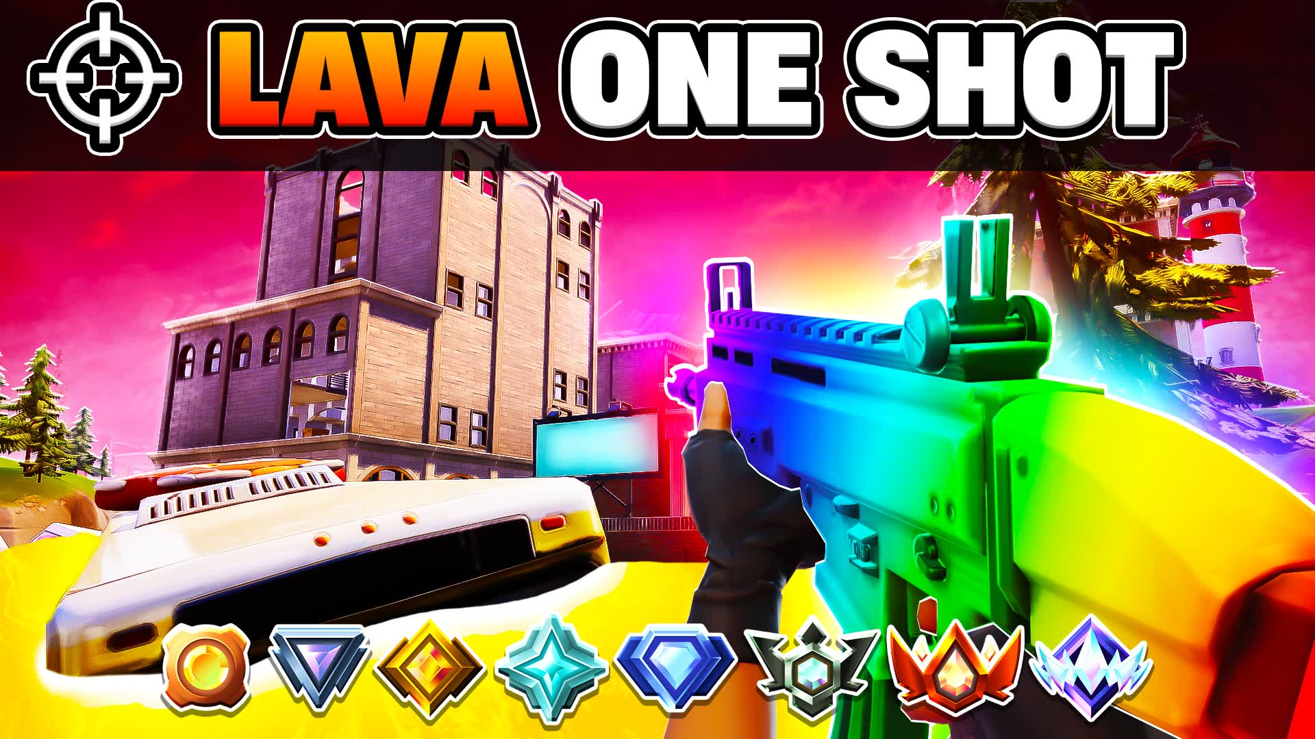 🌋 LAVA TILTED | GUN GAME ONE-SHOT 🎯🔥 0018-6909-9578 stworzone przezetherealstudios – Fortnite