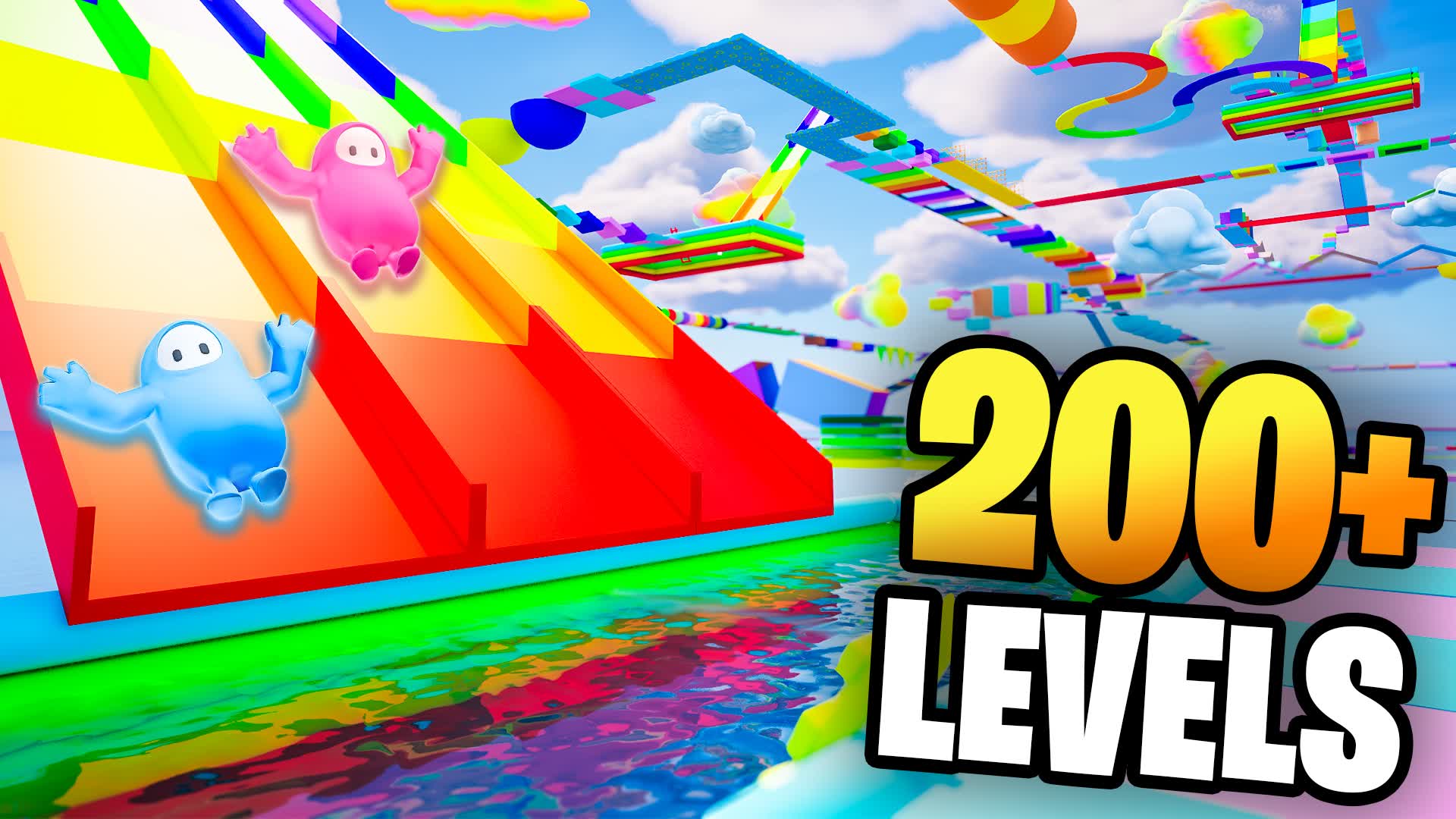 ⭐️ EASY OBBY FALL GUYS PARKOUR SLIDE 🌈 1255-1297-5403 by ajmkuba ...