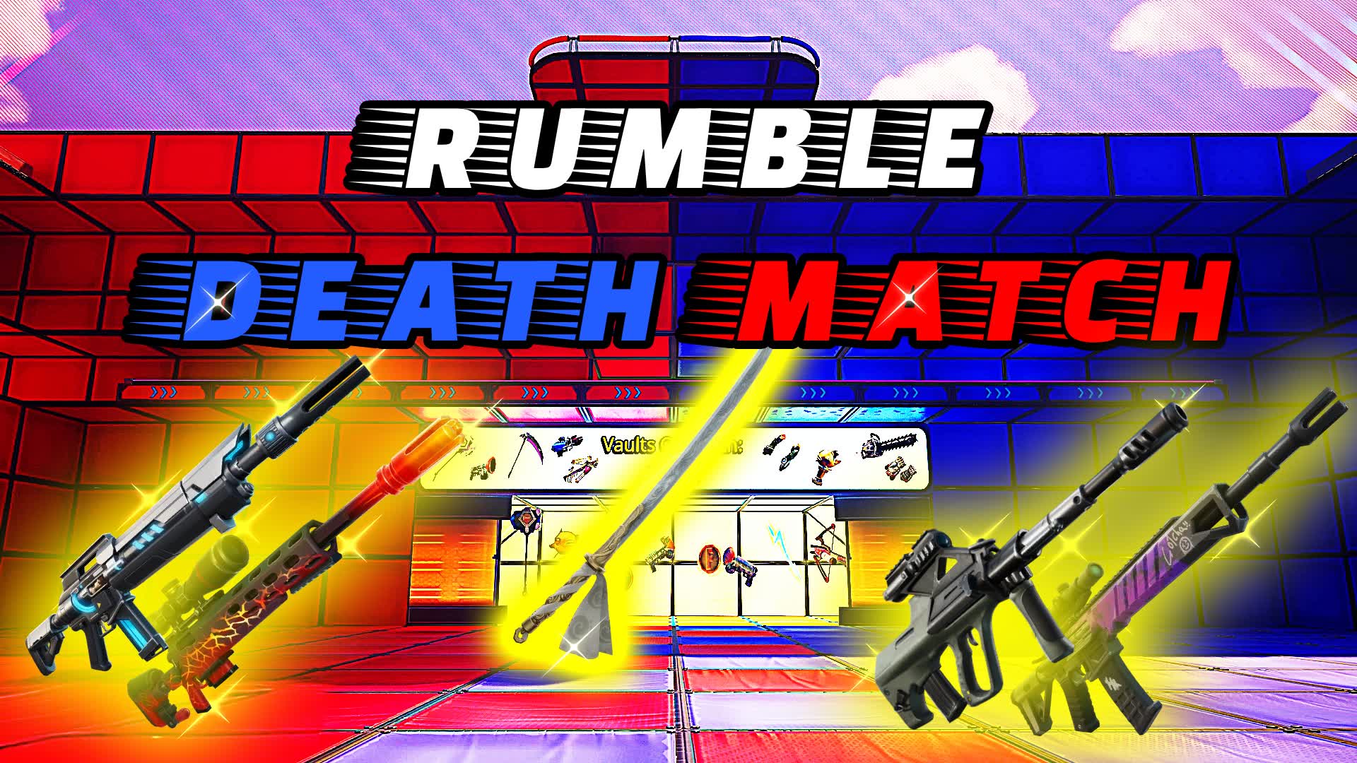 Red vs Blue 🔴🔵 Rumble Deathmatch 💥 7145-1500-7226 من ابتكار soapmt - Fortnite