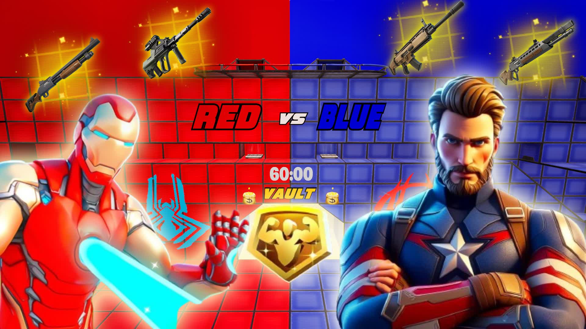 CRAZY REDvsBLUE🔴🔵 5828-1369-5995 by oskxr - Fortnite