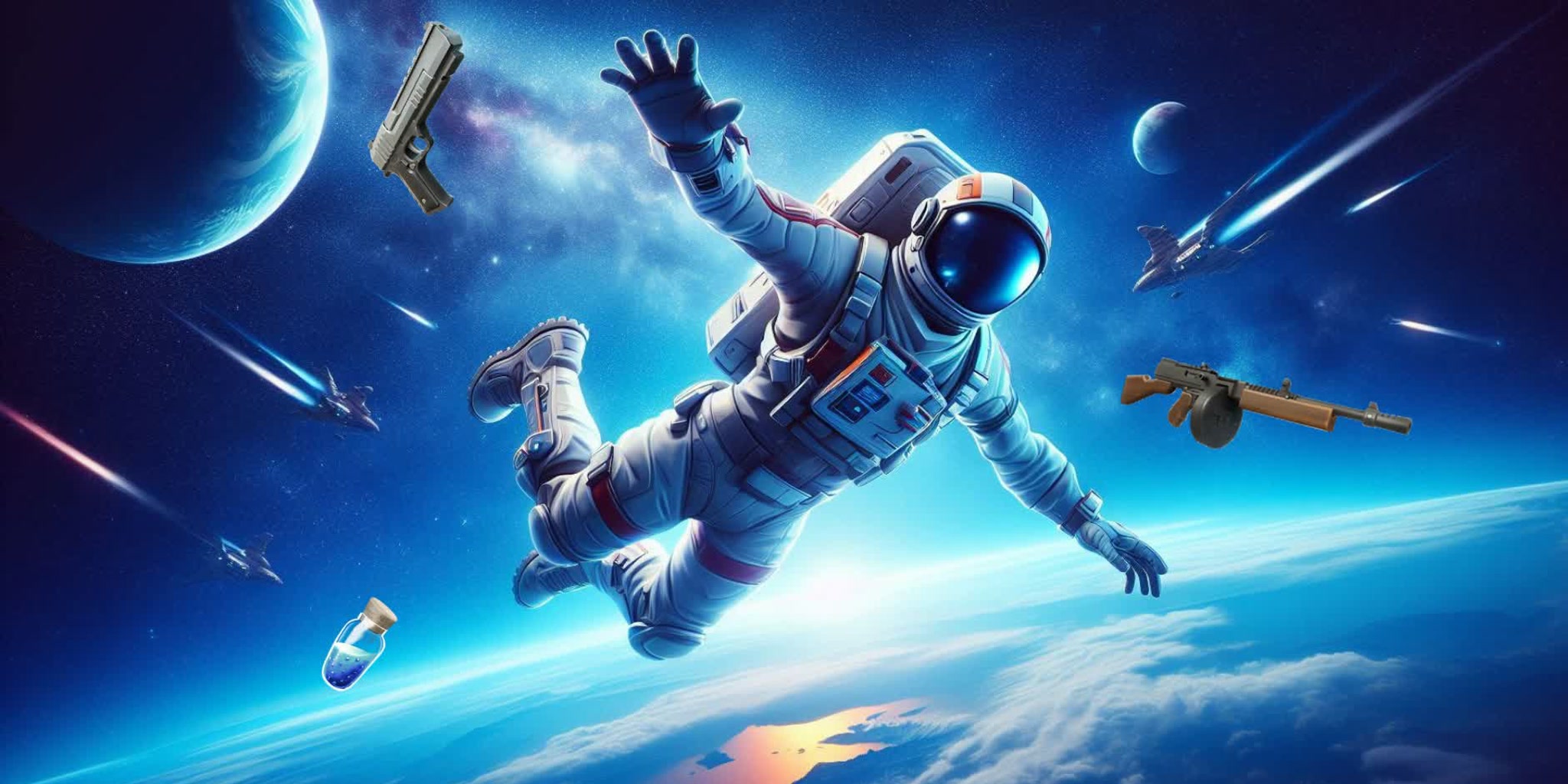 SPACE GUN GAME 👽👽 9811-5500-2056 by 7amd - Fortnite Creative Map Code ...