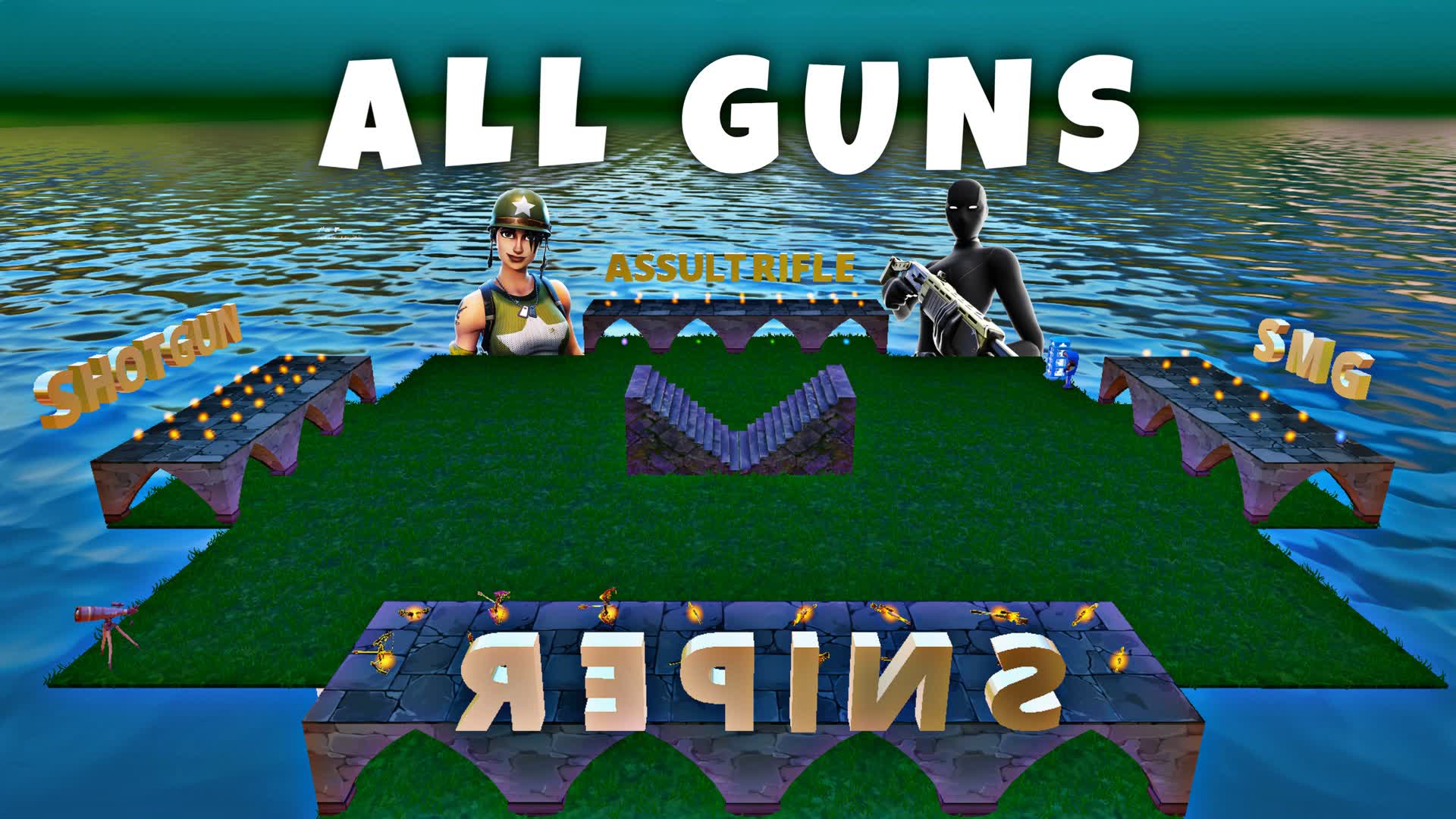 1v1 Build Fight 0 Ping 1568-3029-3695 من ابتكار 9xx - Fortnite