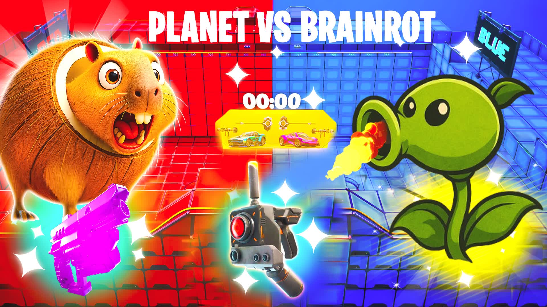 PLANET VS BRAINROT⭐️RED VS BLUE 🔴🔵 2405-2080-2941 by 1kusd - Fortnite ...