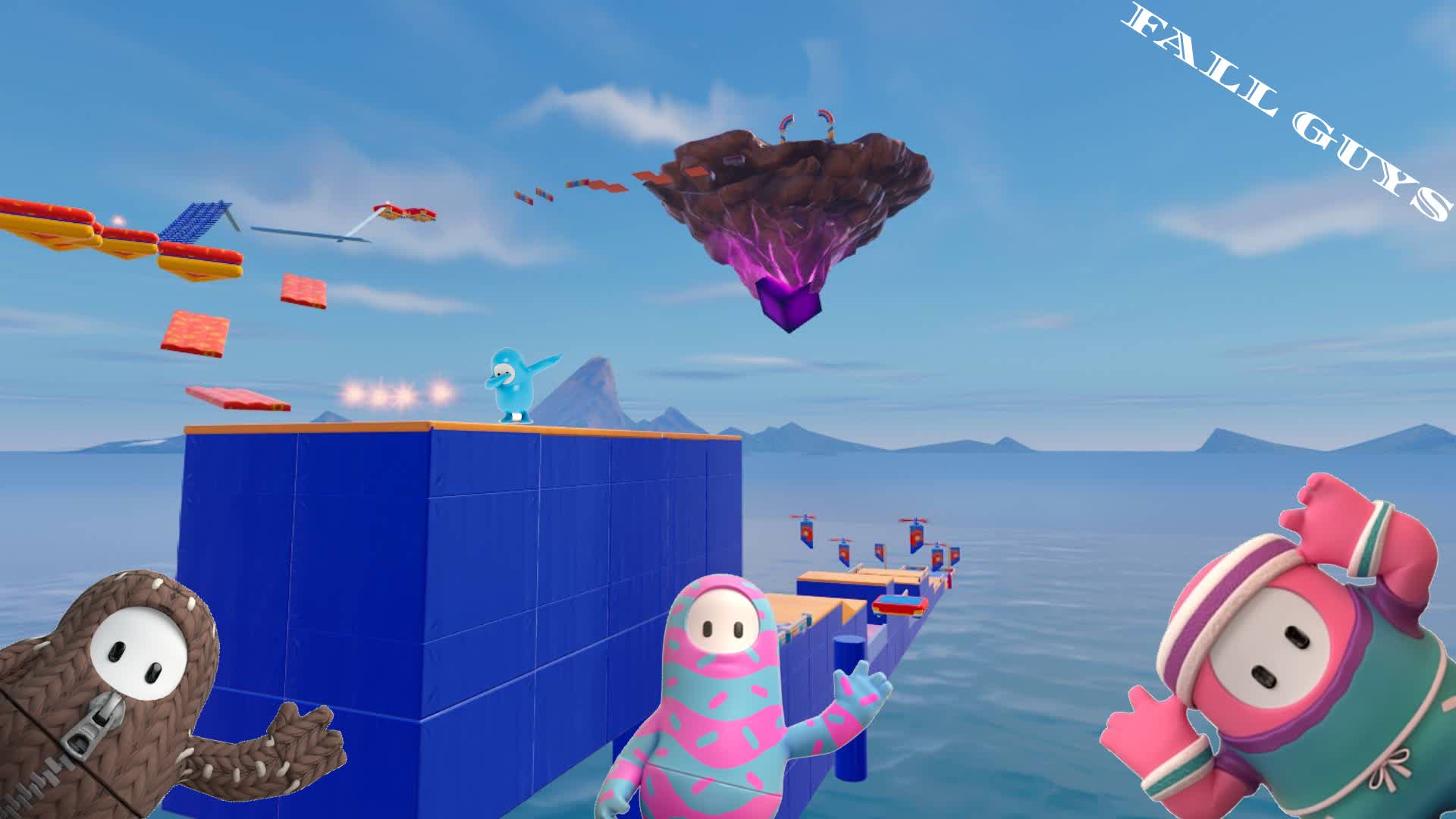 Floating FALL GUYS Obstacle Course 8575-9673-6004 by farmerdakota ...