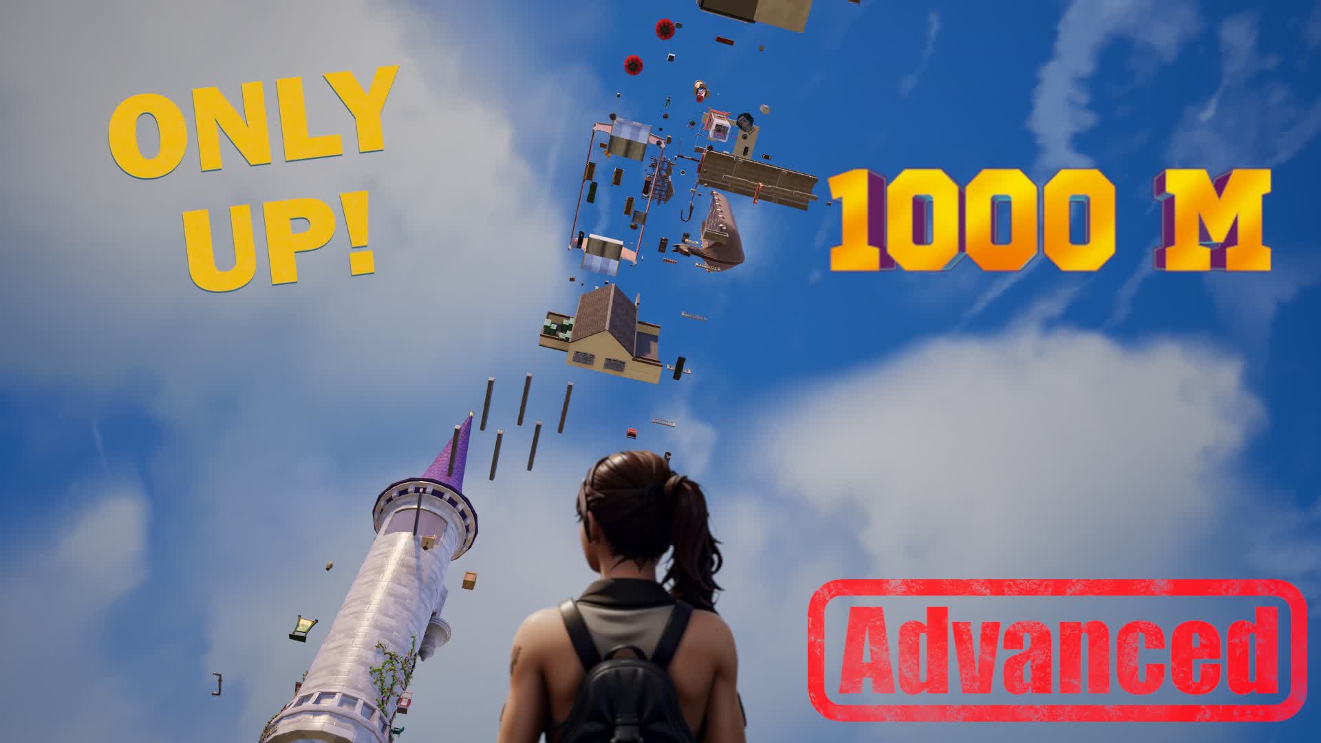 ONLY UP ADVANCED 1000 METERS 3092 7760 4060 Fortnite Zone