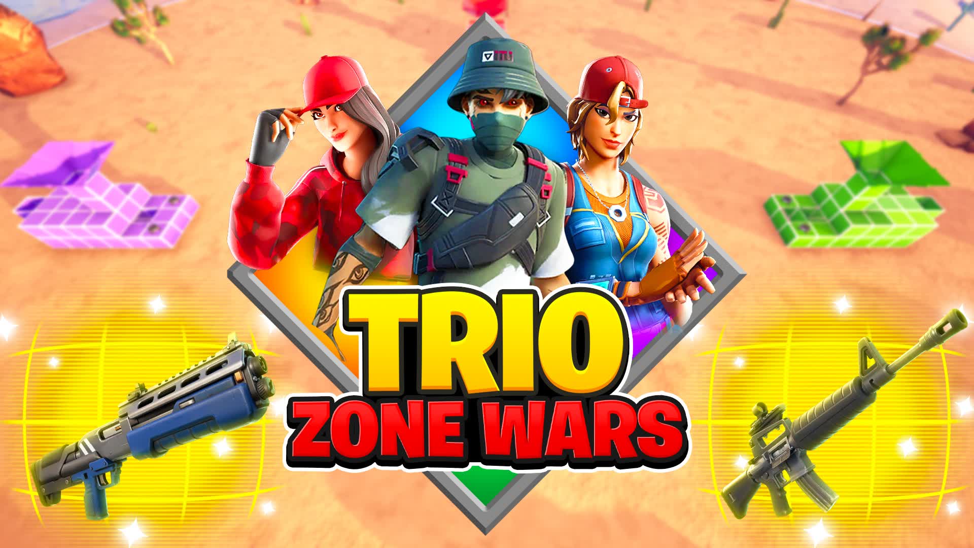 TRIO ZONE WARS 3629-7938-1614 by doods - Fortnite Creative Map Code ...