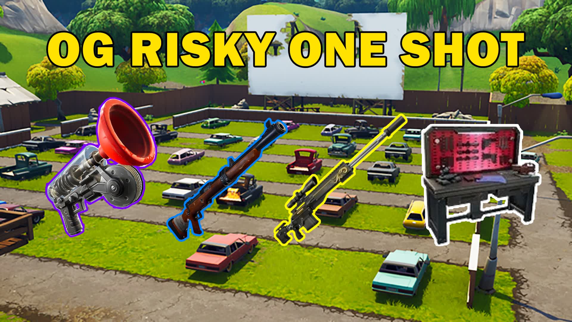 ONE SHOT RISKY 🎯 1238-2102-2254 by wes - Fortnite Creative Map Code ...