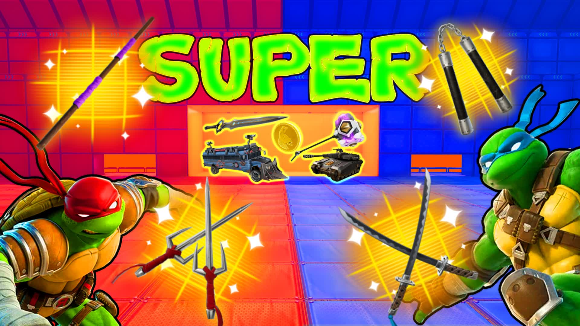 SUPER TMNT RED VS BLUE 🔴🔵 5234-3596-4985 by rockygift3 - Fortnite ...