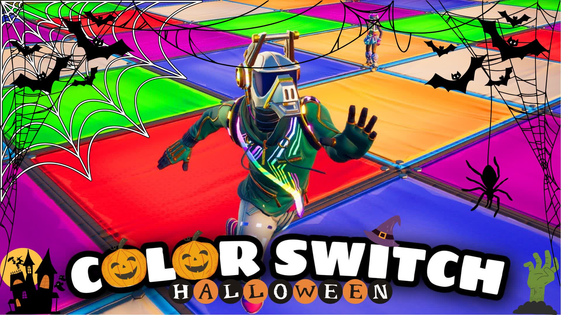 🌈CRAZY HALLOWEEN COLOR SWITCH🌈 4187-7337-5527 by peregil - Fortnite Creative Map Code - Fortnite.GG