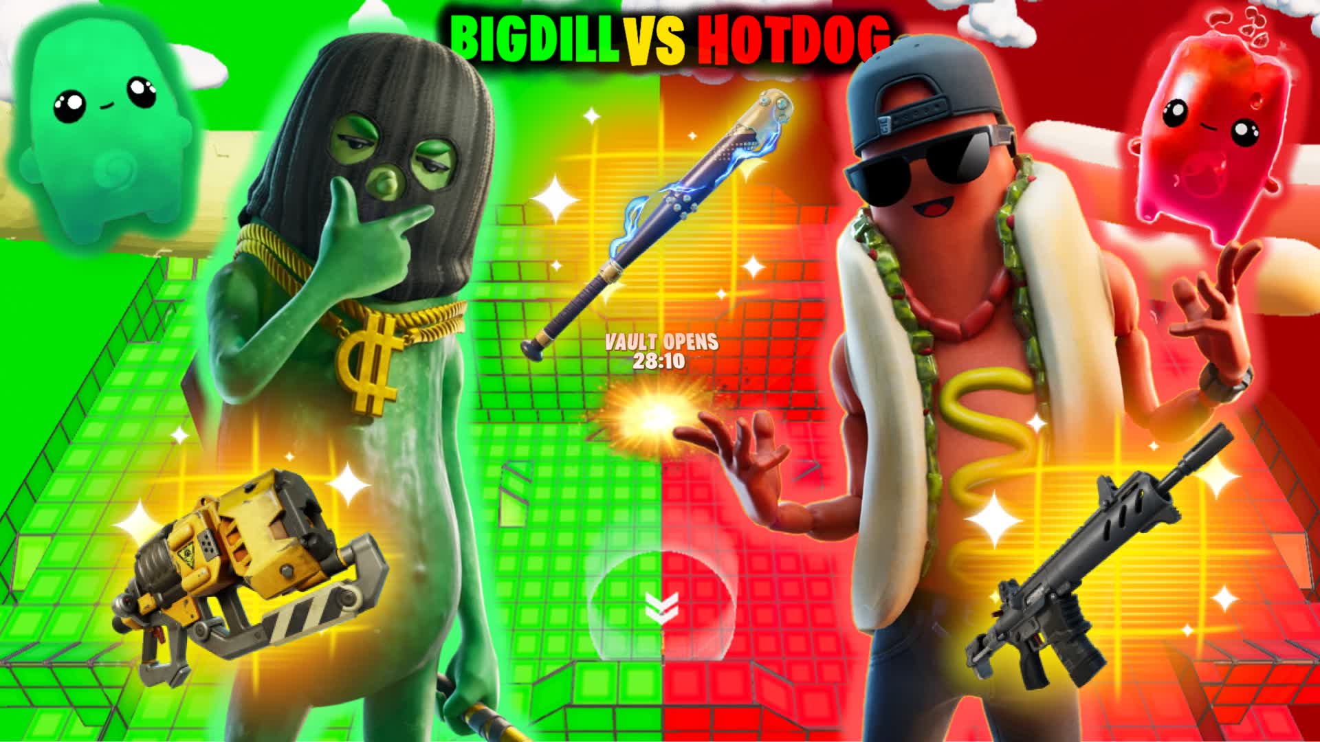BIG DILL VS HOTDOG🔴🔵 MEME RED VS GREEN 2955-4960-6161 by notimer ...