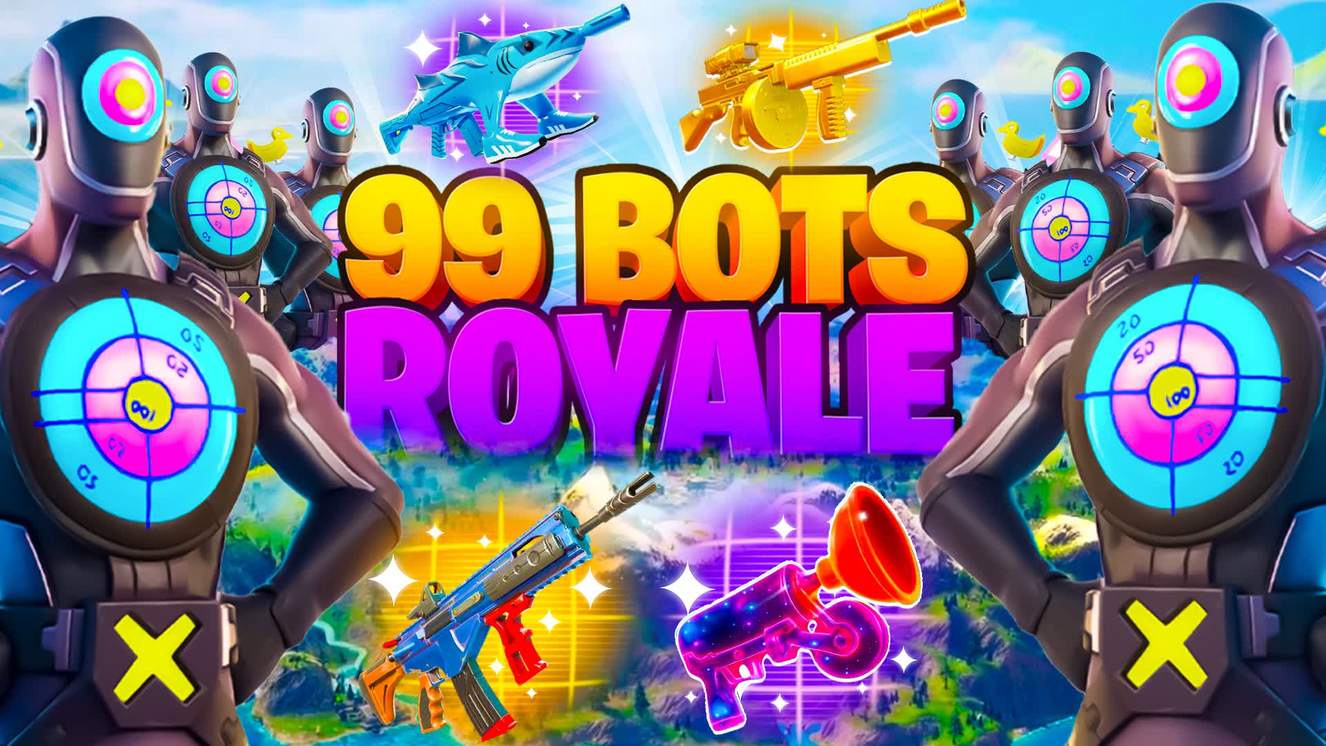 CHILL 99 BOTS 🤖 8253-4176-3580 by chuckii2010 - Fortnite Creative Map Code - Fortnite.GG