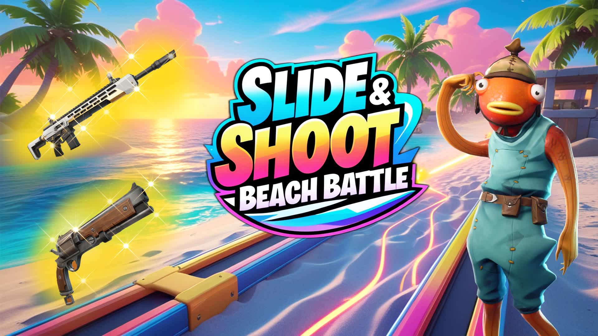 SLIDE & SHOOT: BEACH BATTLE 7693-3332-8239 by pixelmap - Fortnite ...