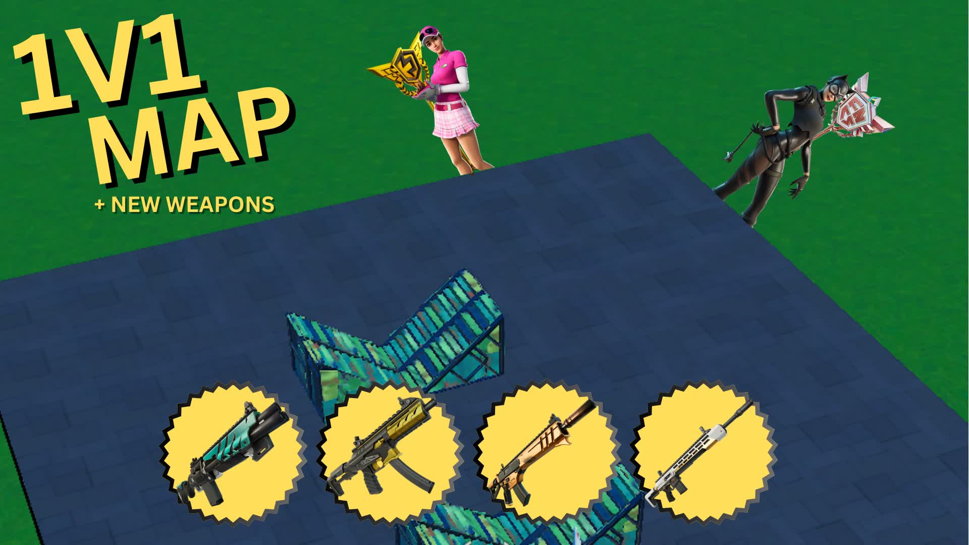 1v1 MAP 📝 WITH SEASON 2 WEAPONS 🔫 0810-2873-4755 by taiioh - Fortnite Creative Map Code ...