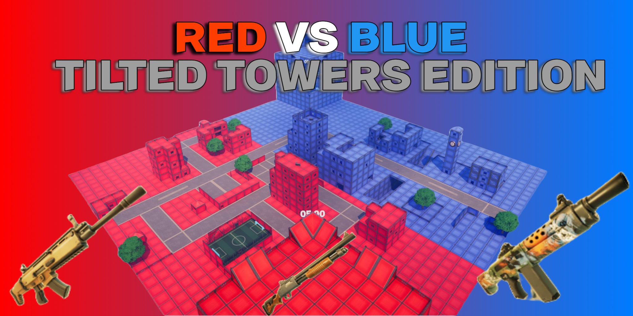 🔴RED VS BLUE🔵 | TILTED TOWERS EDITION 9268-3557-2769 by 31cline - Fortnite Creative Map Code ...