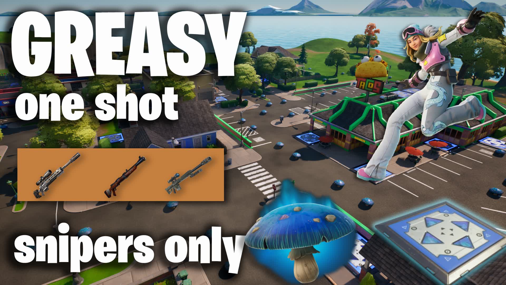 Greasy Grove One Shot 0248-5818-4134 by pblοk - Fortnite.GG