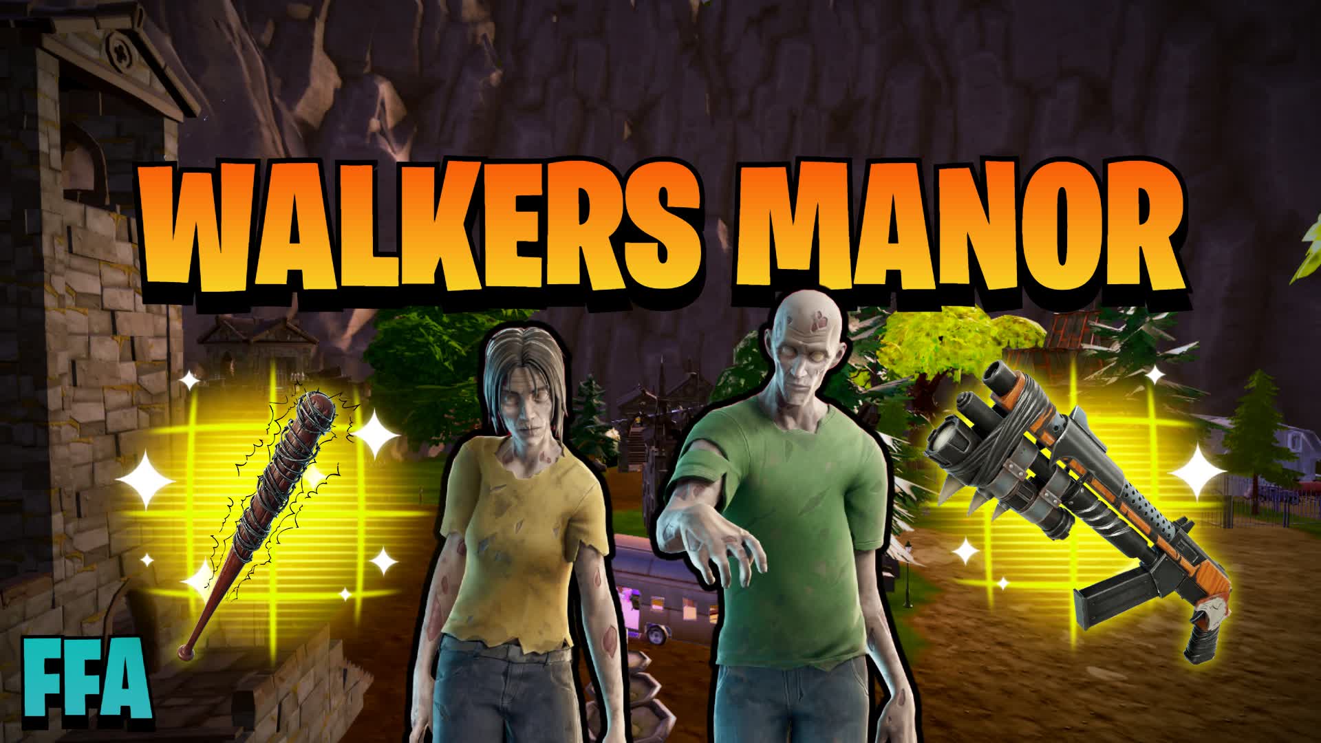 WALKERS MANOR 🧟‍♂️ FFA 1102-8680-3855 by kutyaruzsa - Fortnite Creative ...