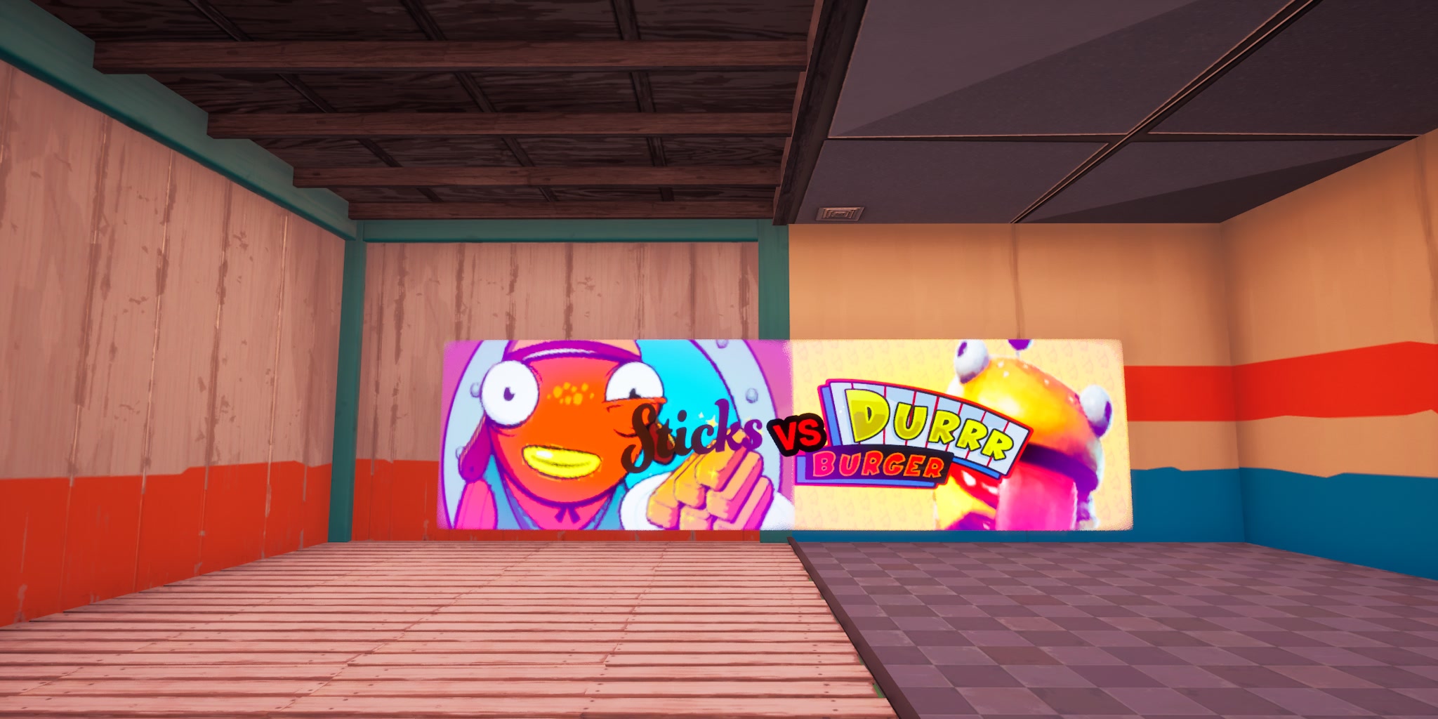 STICKS VS DURR BURGER 6383-5898-6506 by outware - Fortnite Creative Map ...