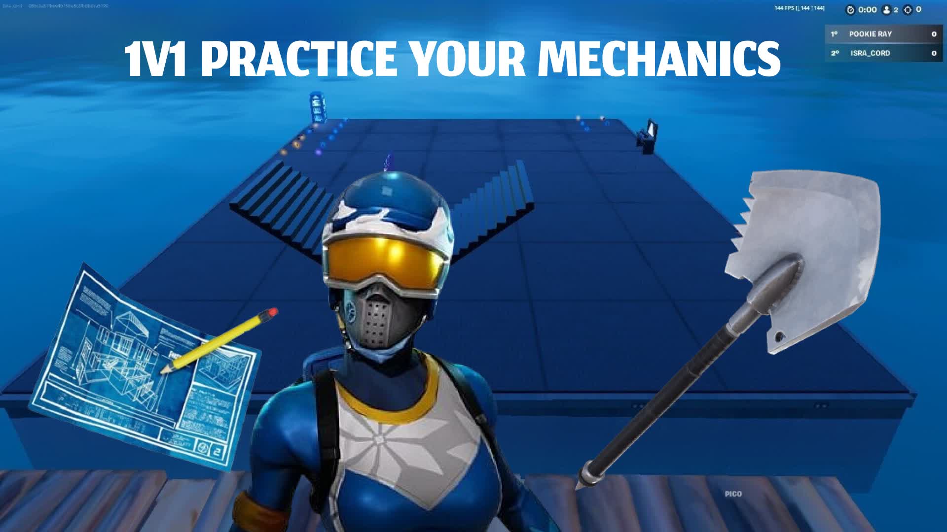 1V1 PRACTICE YOUR MECHANICS V1 1782-5599-6725 من ابتكار isra_cord - Fortnite