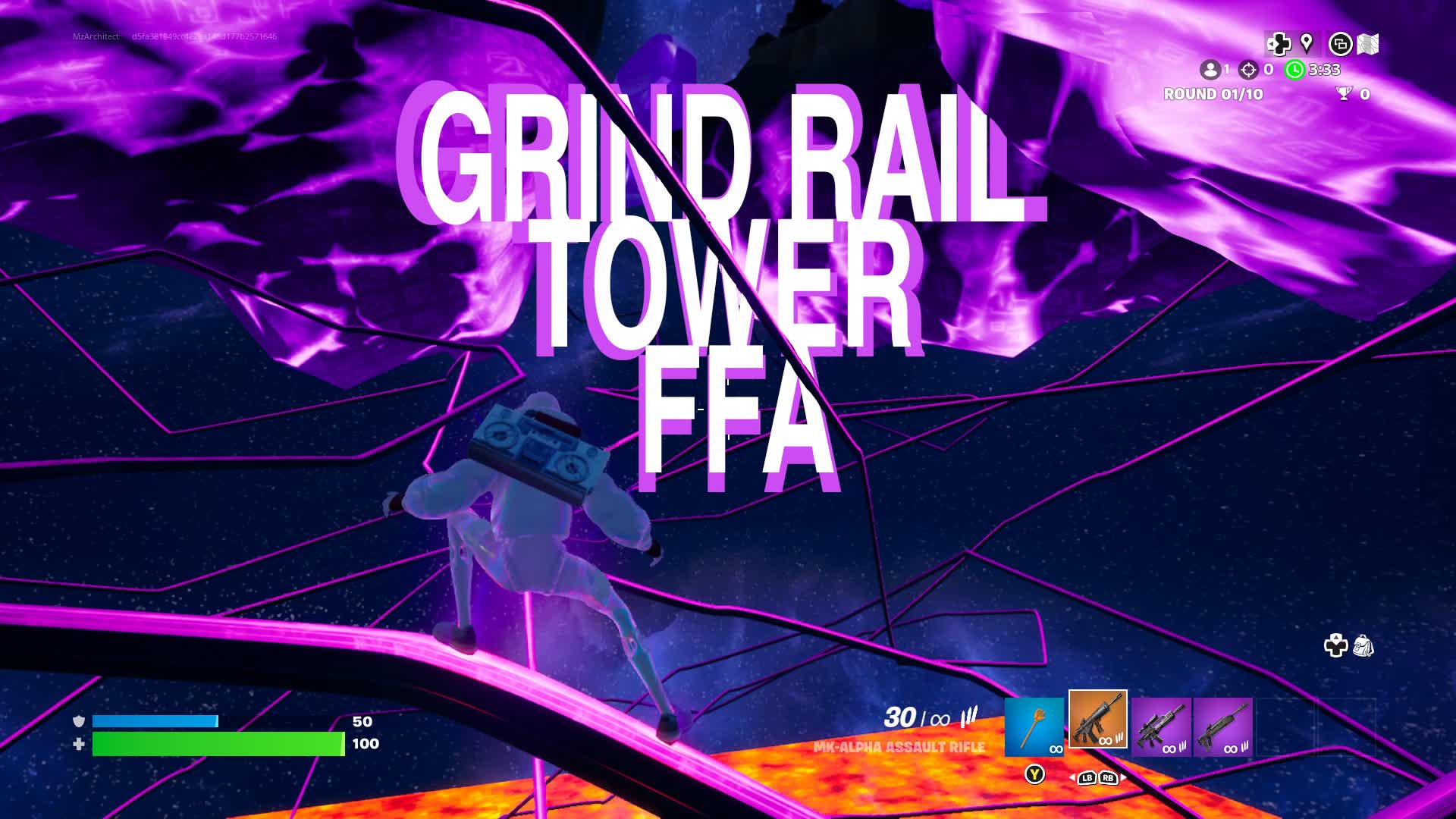 Grind Rail Tower FFA 8039-7307-1070 by mzarchitect - Fortnite Creative ...
