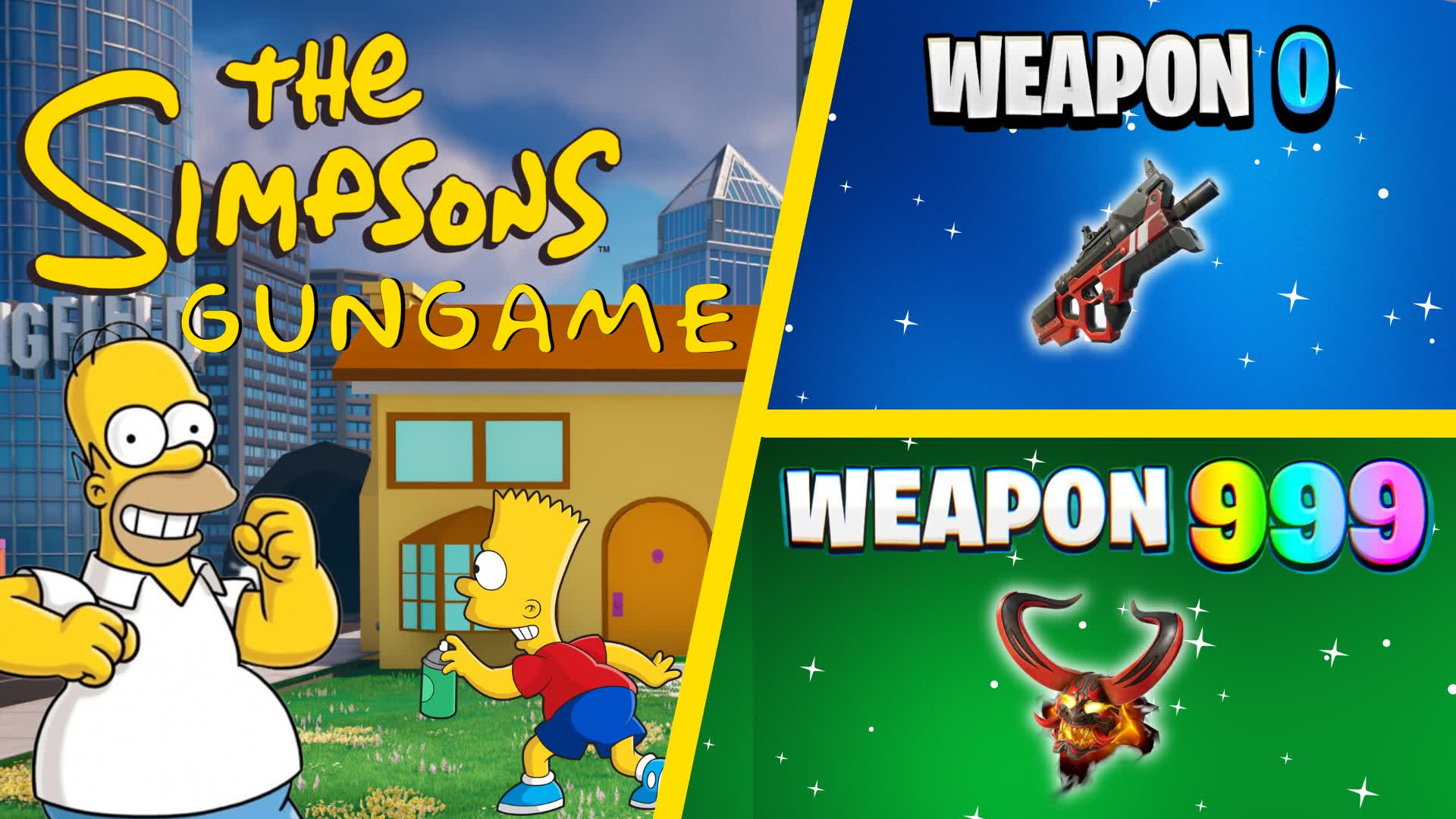 THE SIMPSONS GUN GAME ONE SHOT 2600-7743-7219 by alexmaxfp - Fortnite ...