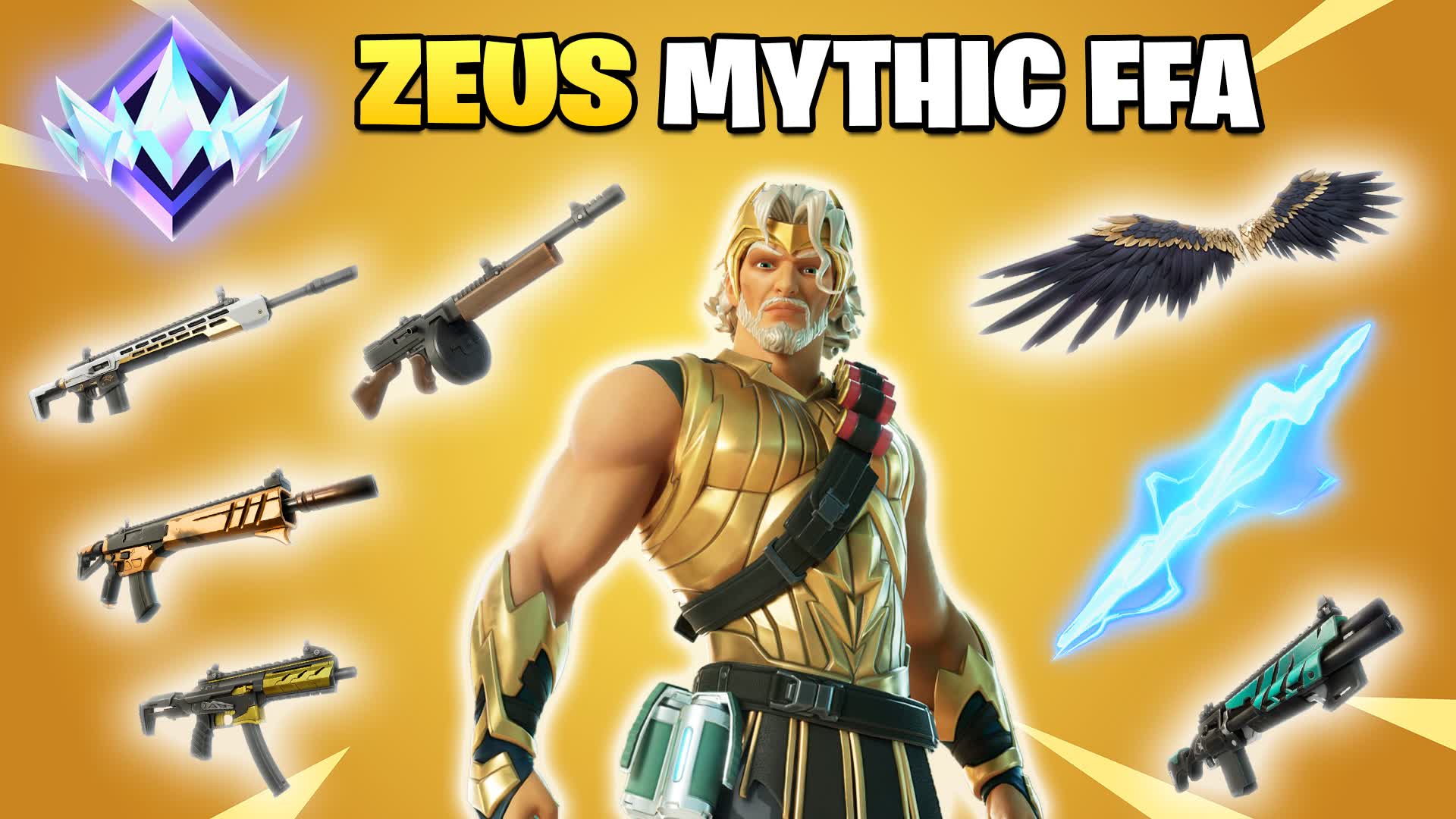 ZEUS MYTHIC FFA - RANKED 9960-7864-3539 من ابتكار trialarcher - Fortnite