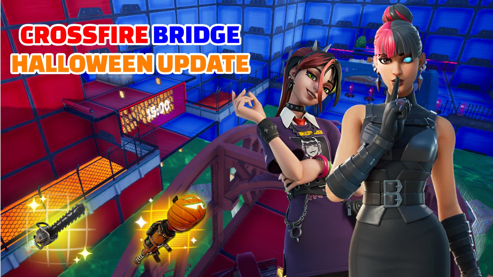 RED VS BLUE: HALLOWEEN CROSSFIRE BRIDGE 1877-4524-8096 by brugon ...