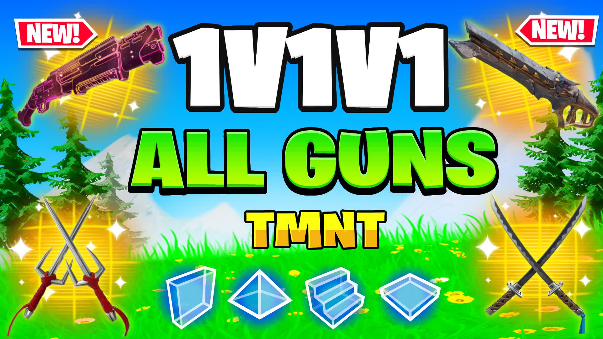 1v1v1 tmnt reload all guns 1v1 pvp ffa 5683-4357-8717 by 1v1v1-unc-rvb - Fortnite Creative Map ...