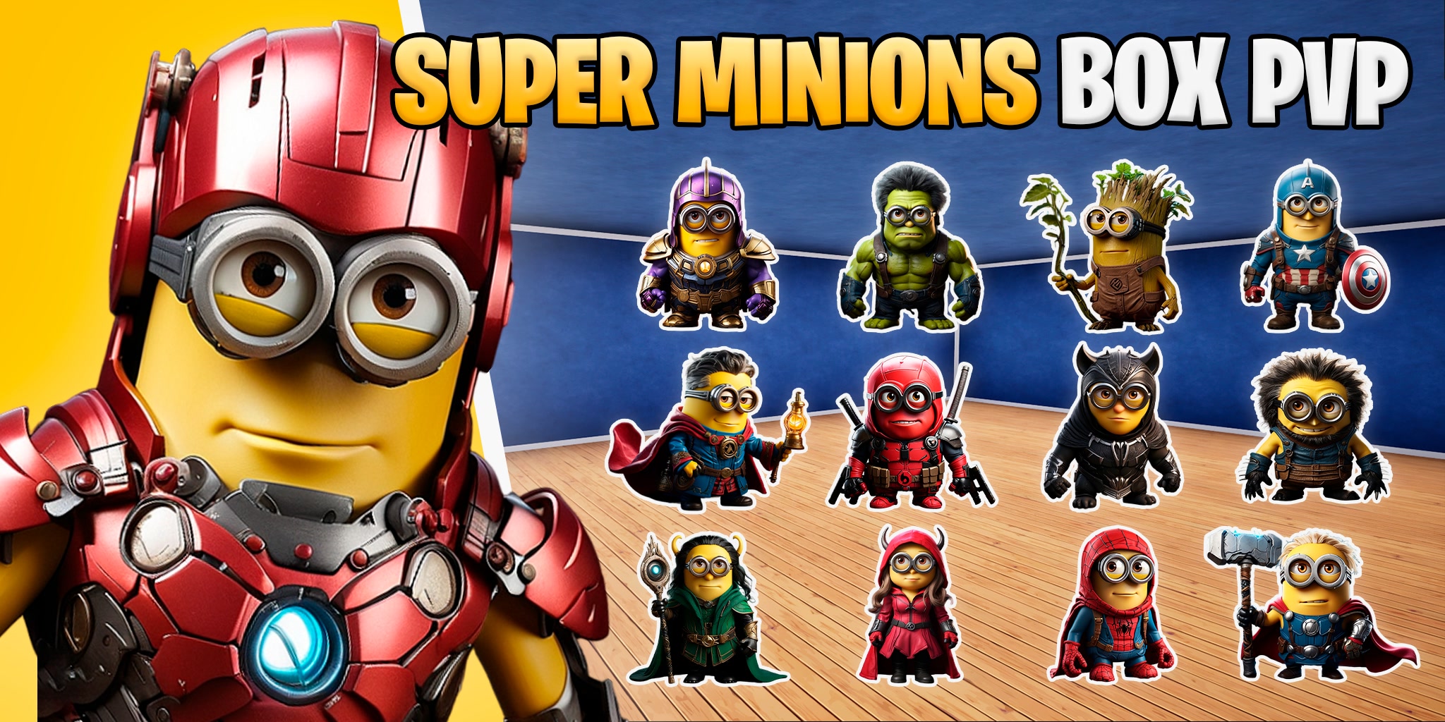 🌟 SUPER MINIONS BOX PVP 📦 1087-4219-2858 by balnazar - Fortnite Creative Map Code - Fortnite.GG