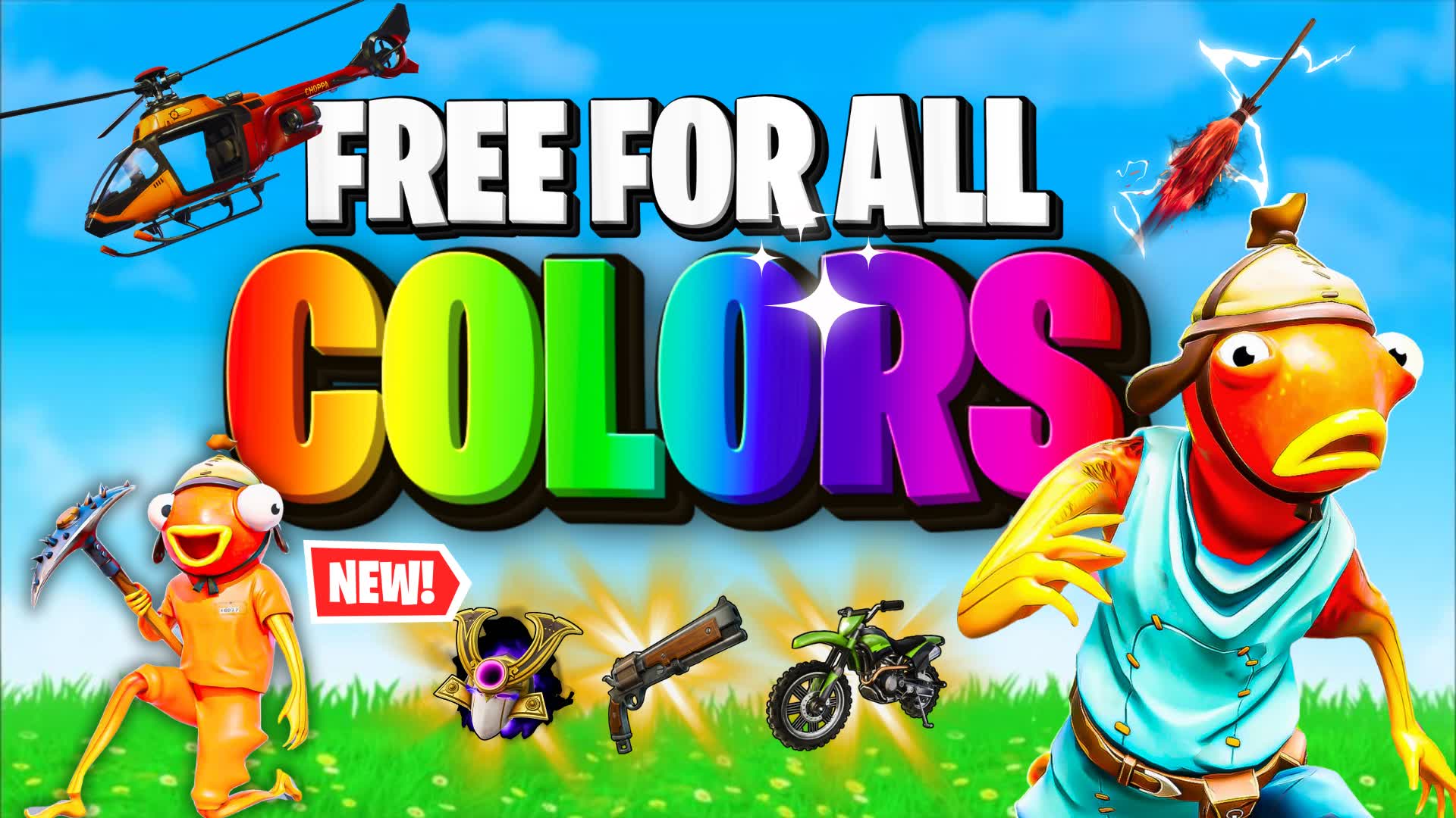 Rainbow Rumble FFA 🌈💥 3424-5366-3767 by elevenmaps - Fortnite Creative ...