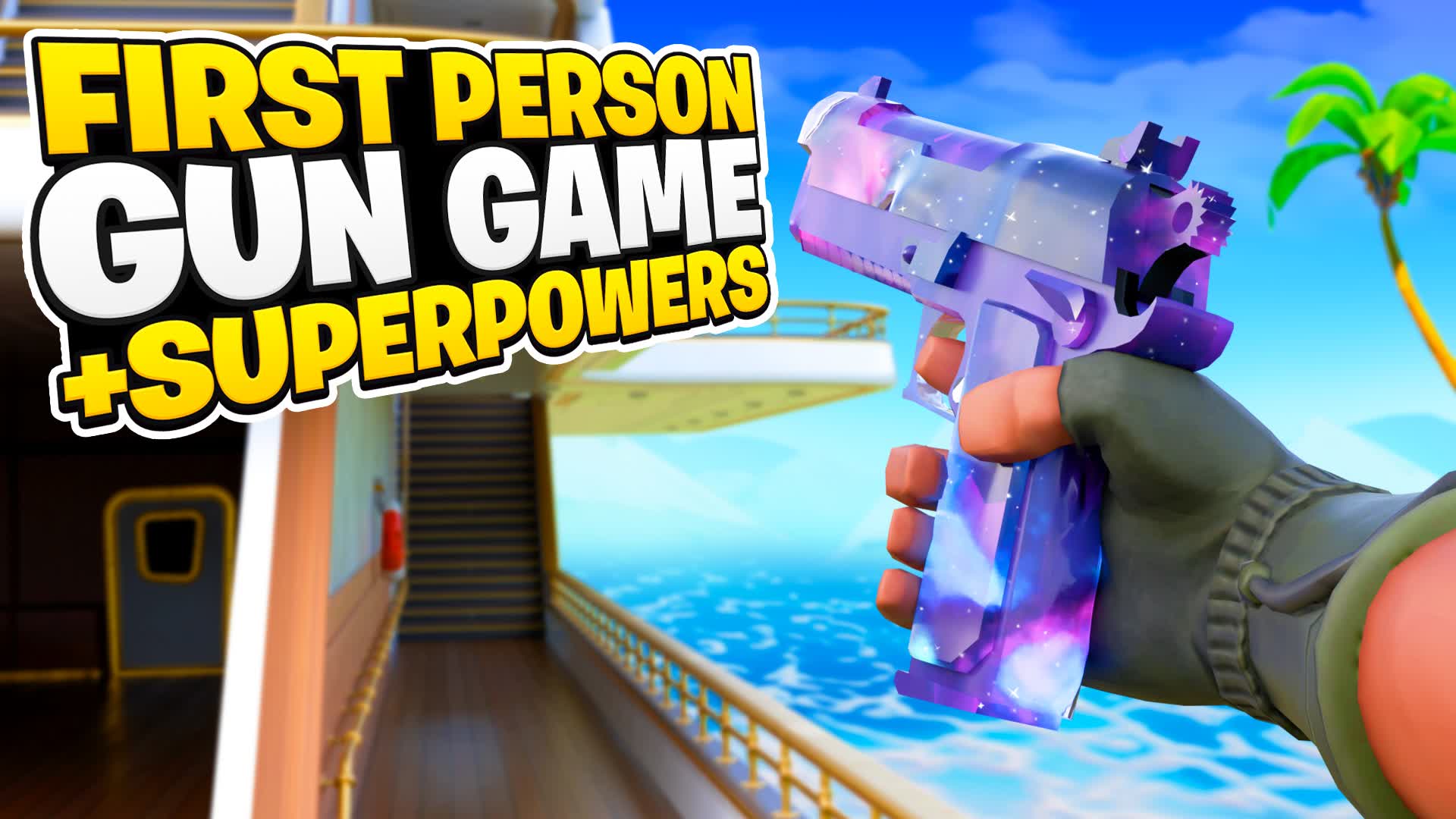 First Person Gun Game Yacht 💥 7742-5412-5711 by mcdev - Fortnite Creative Map Code - Fortnite.GG