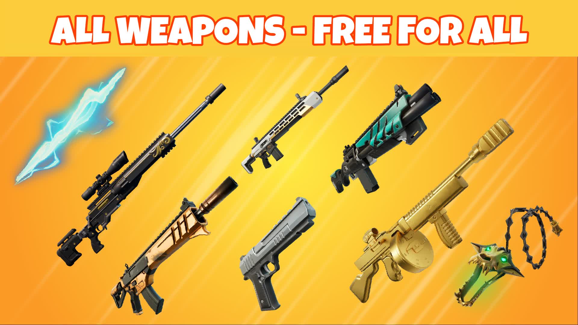 ALL WEAPONS - FREE FOR ALL 6544-1255-9704 by fixey - Fortnite Creative ...