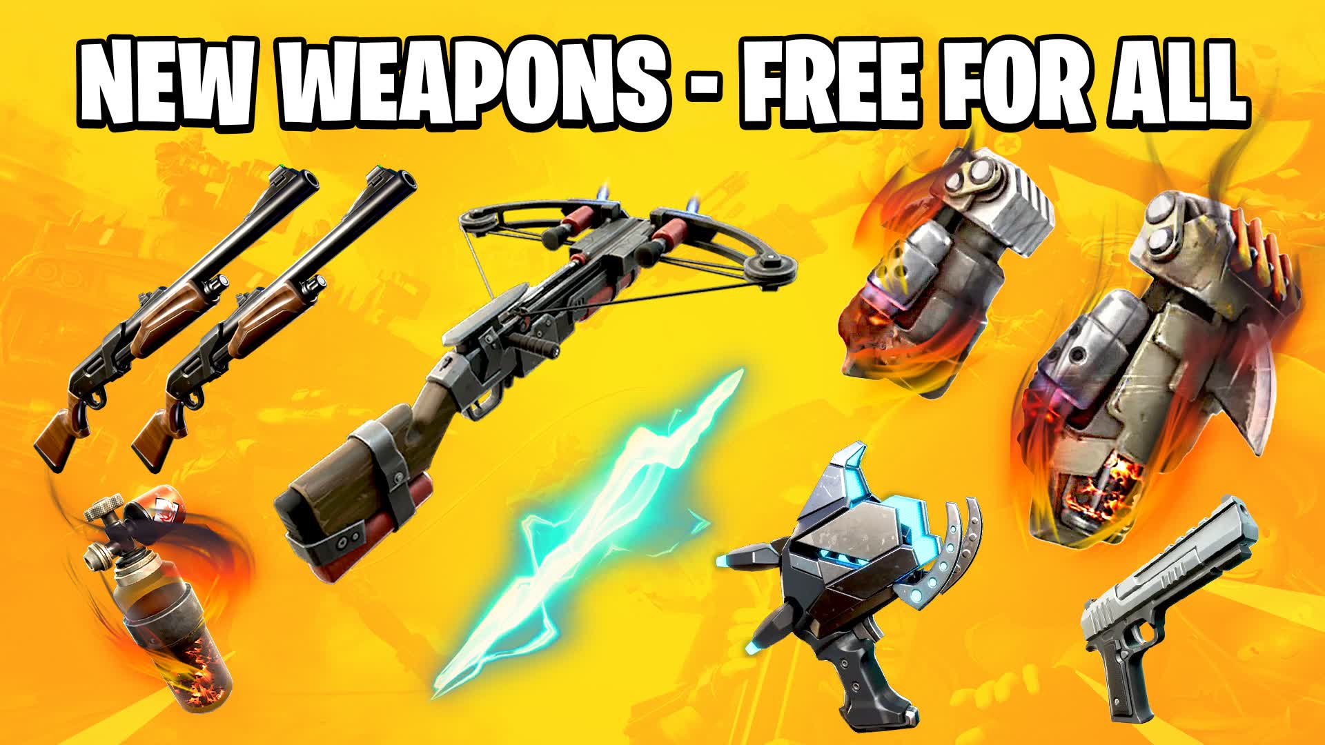 NEW WEAPONS | FREE FOR ALL 6918-4919-7206 by teamfullbox - Fortnite ...