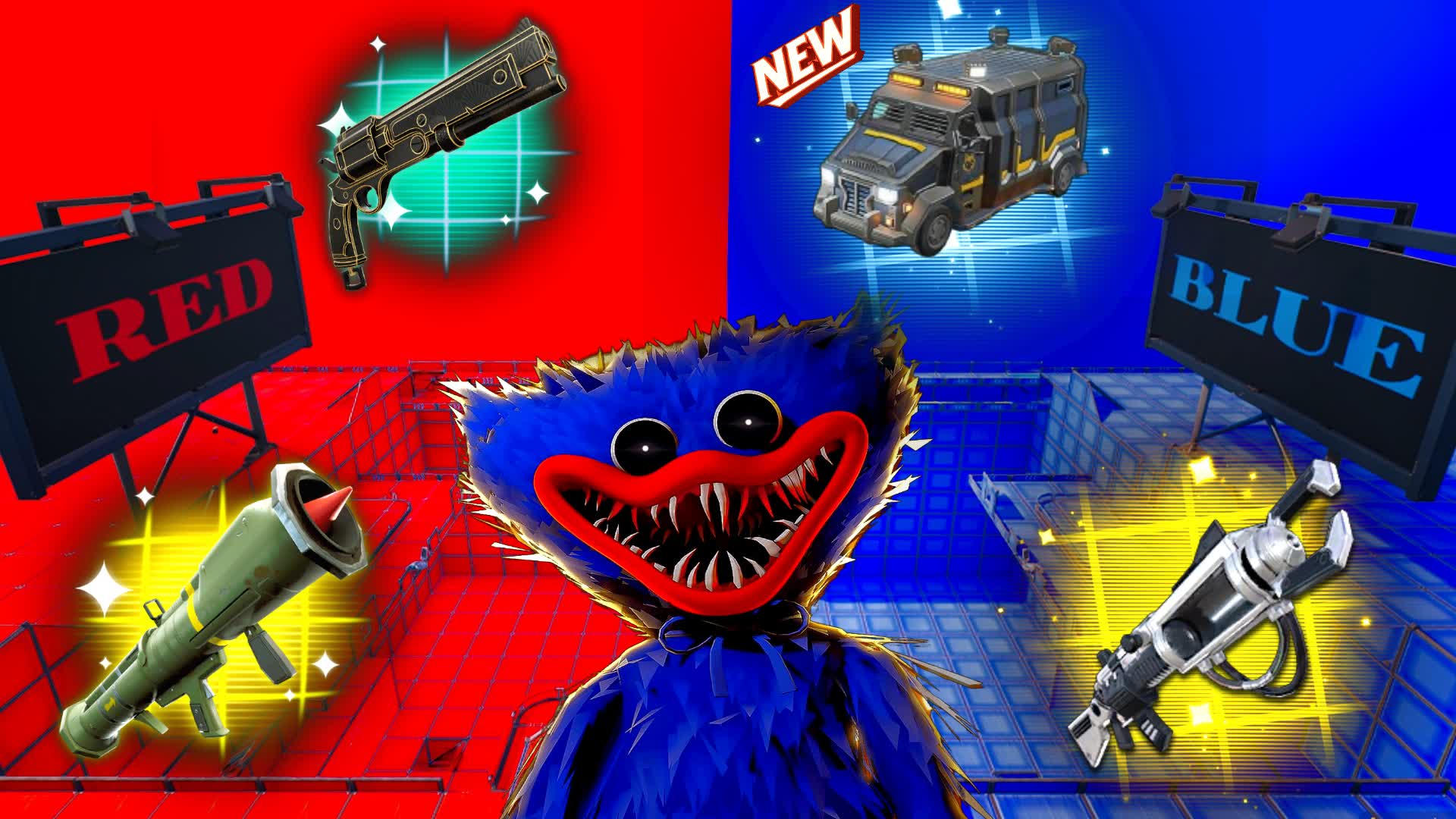 POPPY RED VS BLUE 🔴🔵 2322-1122-4965 by r33d7 - Fortnite Creative Map ...