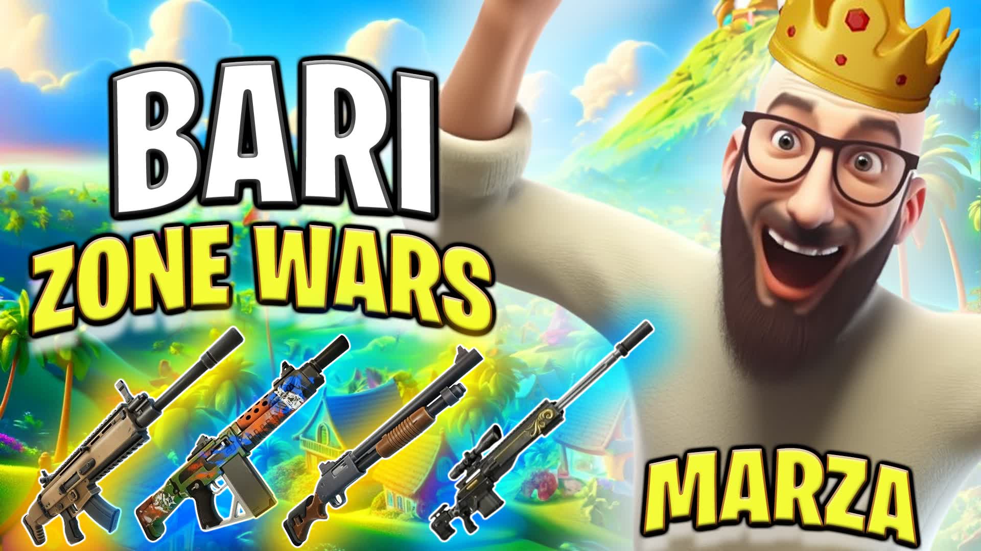 👑MARZA ZONEWARS - IL NINJA DI BARI 4203-9692-8010 by tgf1 - Fortnite Creative Map Code - Fortnite.GG