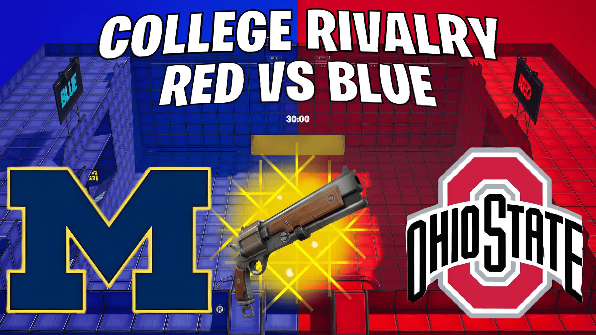 COLLEGE RIVALRY RED VS BLUE 🔴🔵 0089-0536-2407 by teca - Fortnite ...