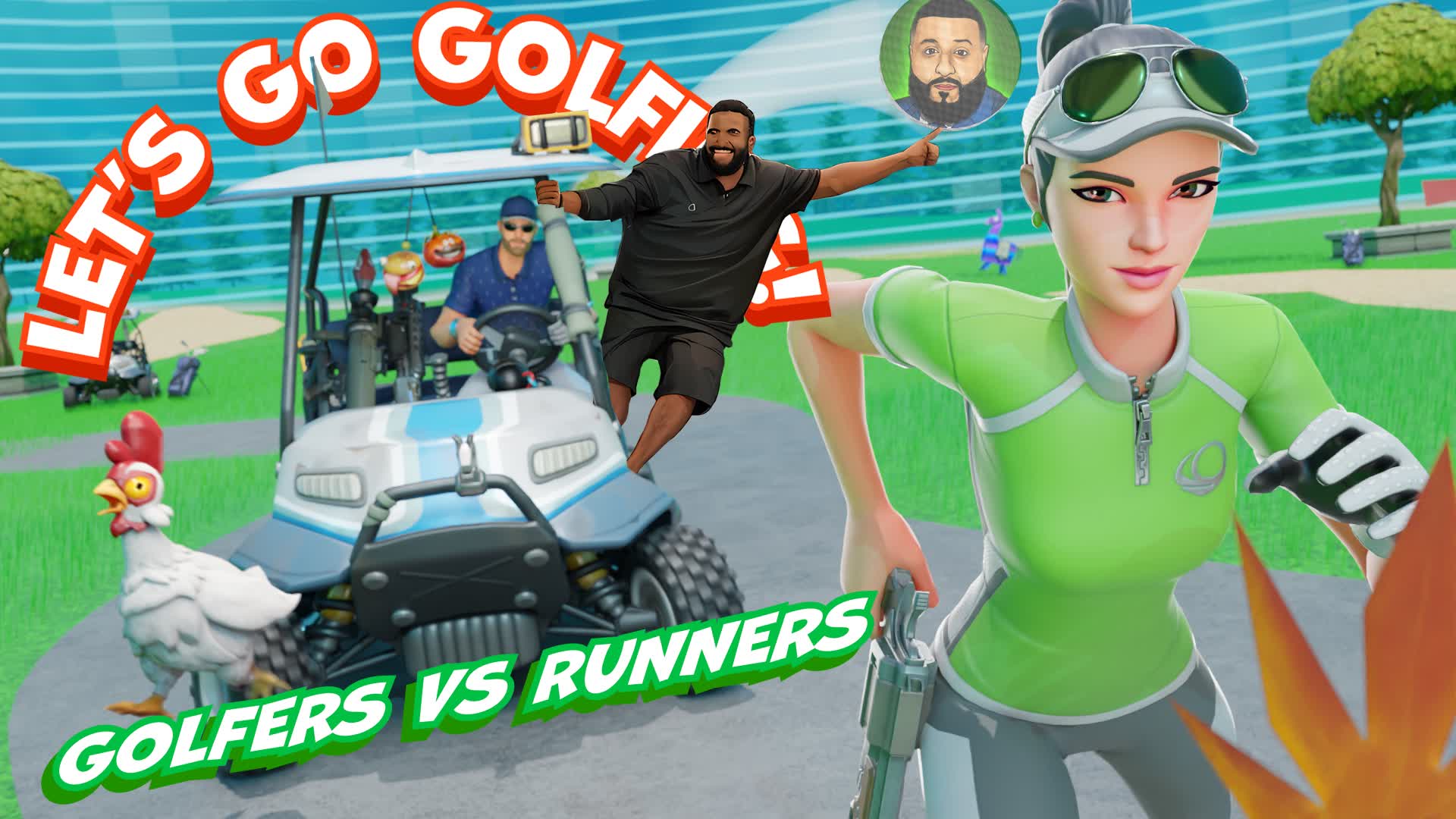 🏌️ Golfers Vs Runners 🏃 2787-0650-0063 by zernacreations - Fortnite ...