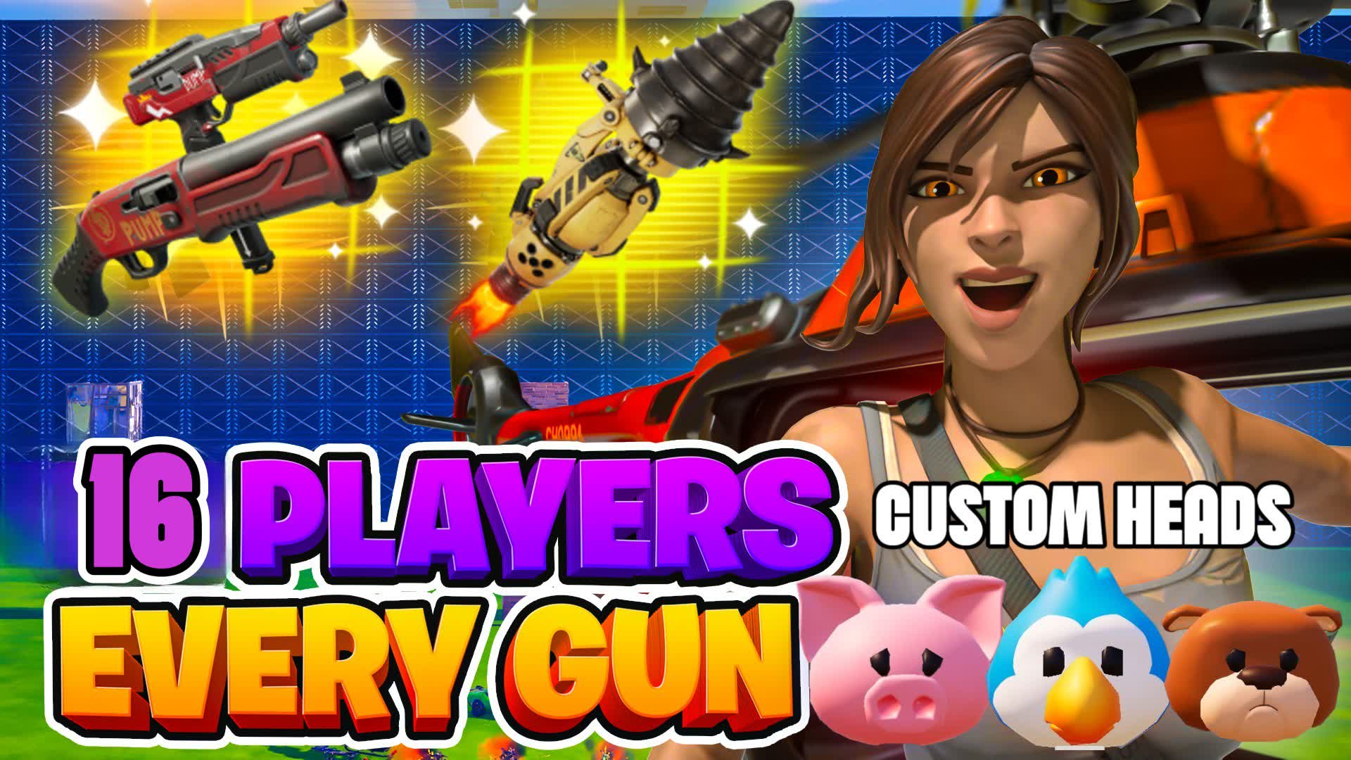 1V1 ALL GUNS ULTIMATE⭐ 8420-5142-4910 by hybrixmaps - Fortnite Creative Map Code - Fortnite.GG