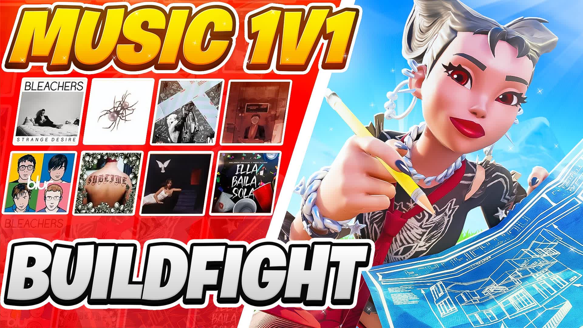 MUSIC 1V1 [BUILDFIGHT] 0608-7999-6408 by switch2damoney - Fortnite ...