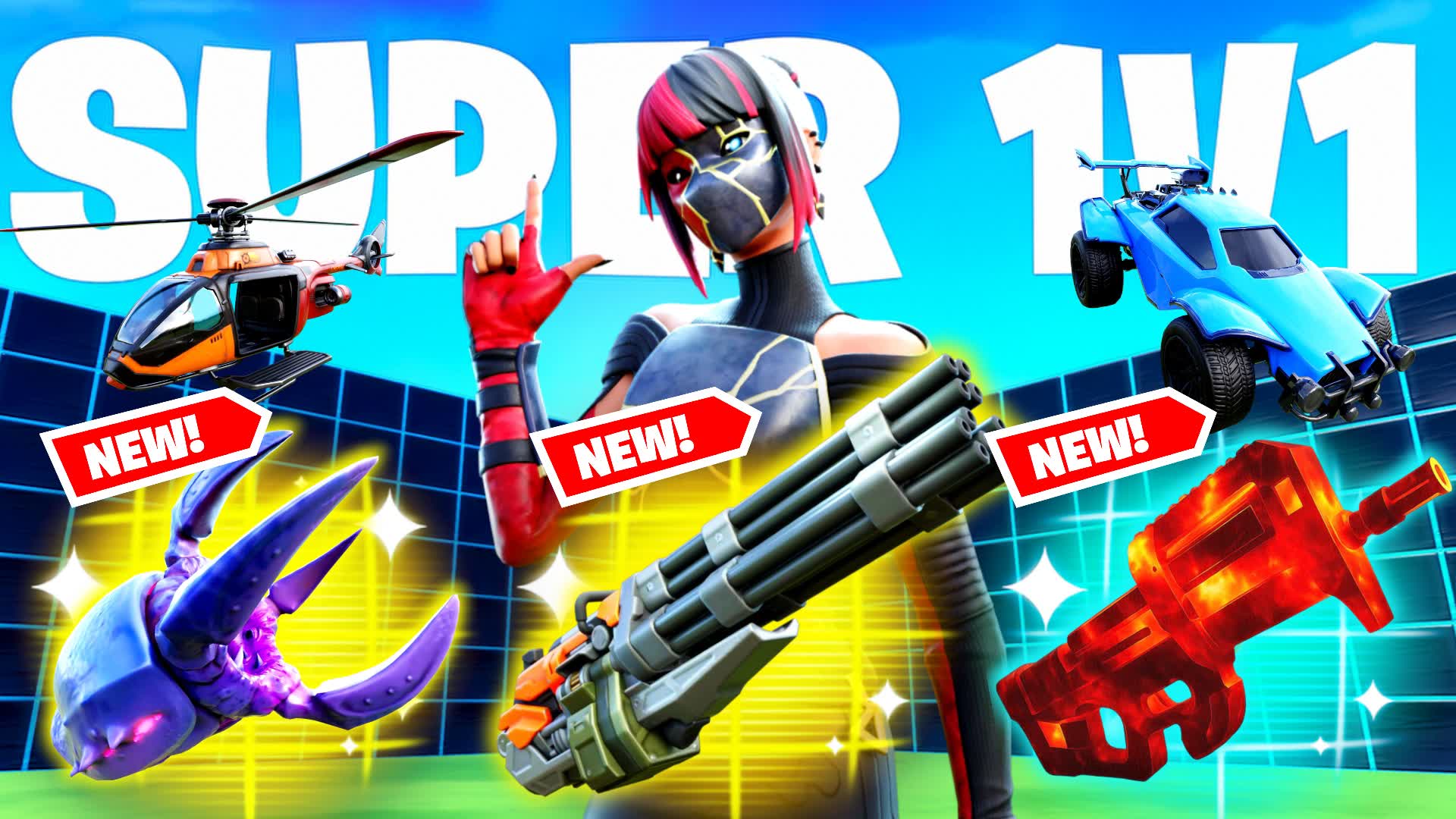 SUPER 1V1 ALL GUNS ＆ VEHICLS ‐ FFA 1149-7466-7608 by yuwa229 - Fortnite