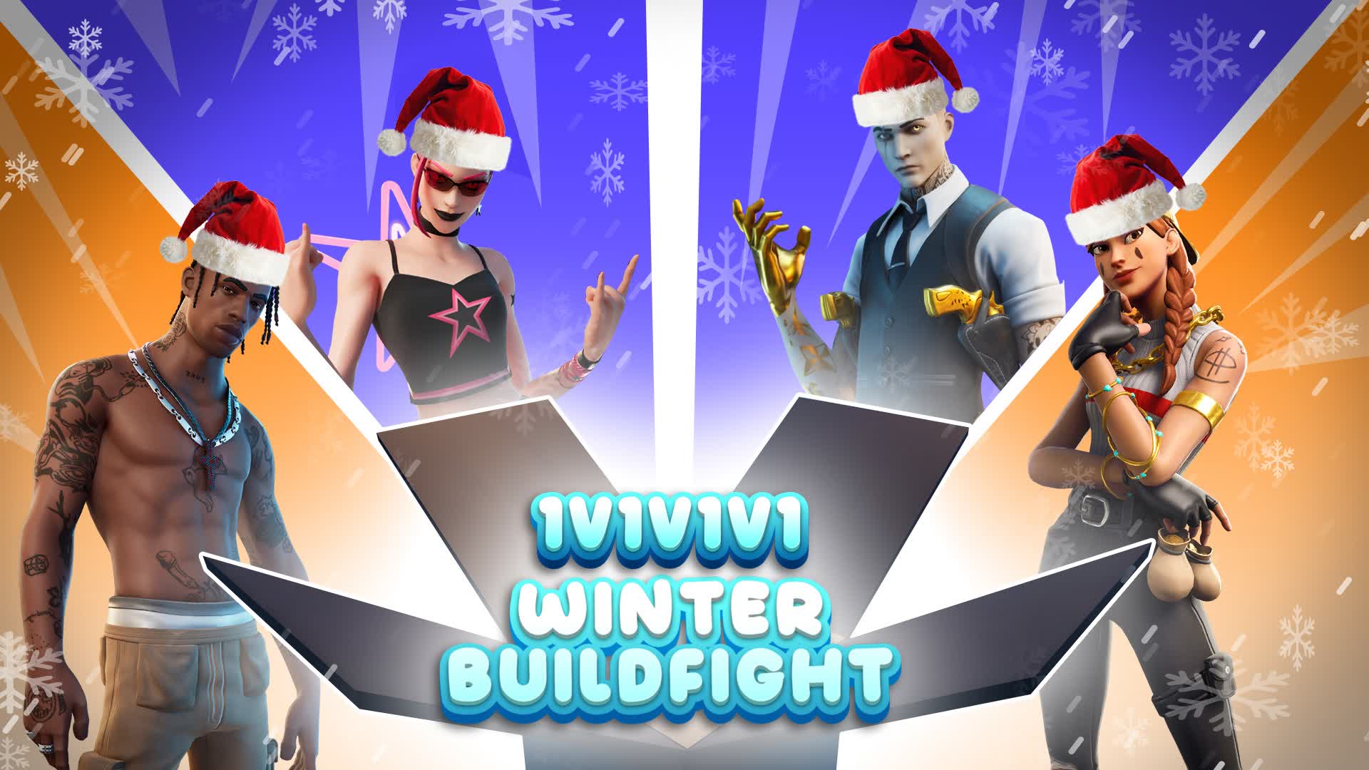 1v1v1v1 Winter Buildfight 2636-1643-3385 by schleini - Fortnite Creative Map Code - Fortnite.GG