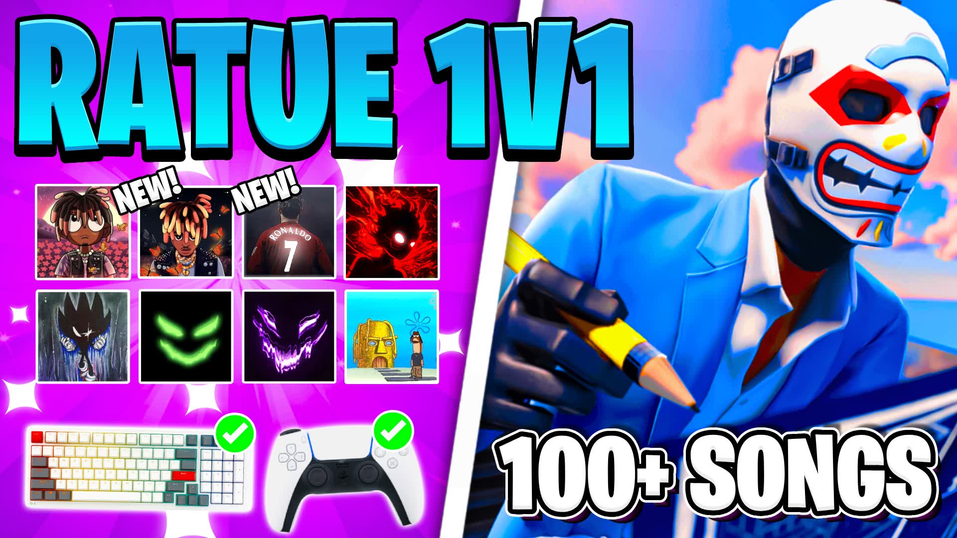 1V1 RATUE MUSIC [100+ Songs] 🎶 9732-7548-6490 by ratuex - Fortnite ...