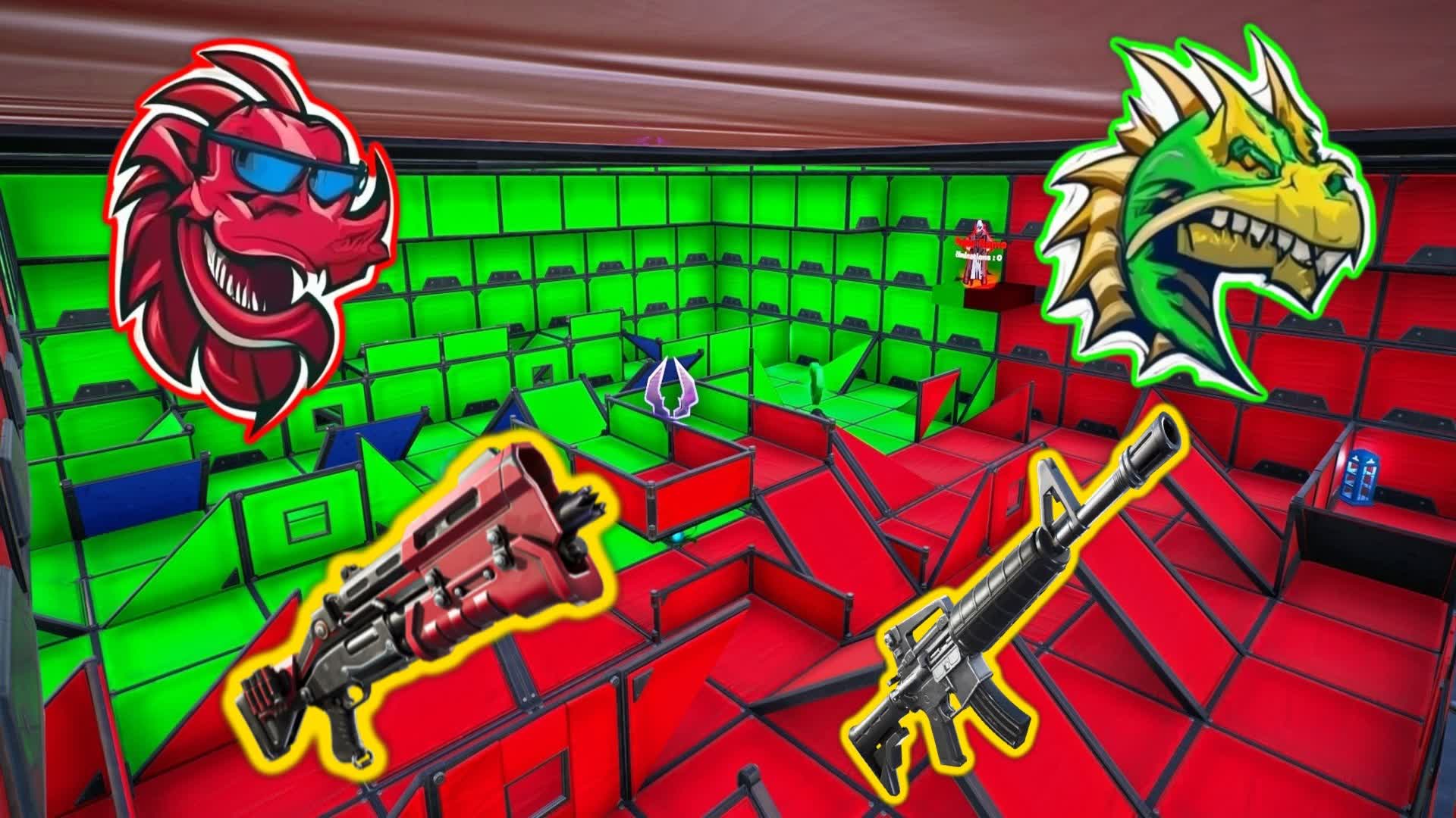 GREEN VS RED RUMBLE 8700-5711-8260 من ابتكار eggmann - Fortnite