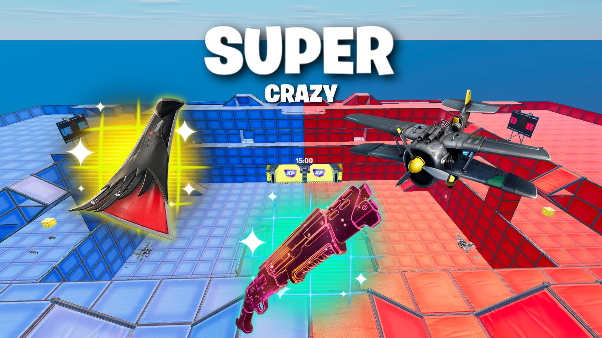 SUPER CRAZY RED VS BLUE 🔴🔵!! 0363-1803-0935 by krossbest - Fortnite ...