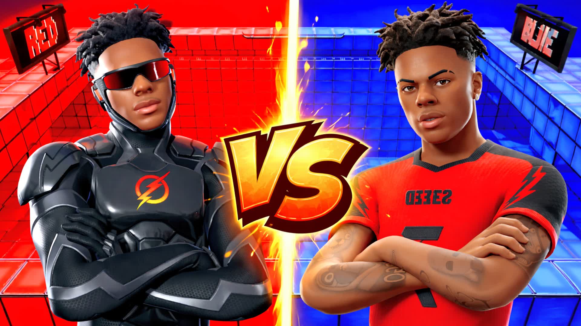 SPEED GUYS RED VS BLUE 🔴🔵 0028-2541-7835 by zoilostudios - Fortnite ...