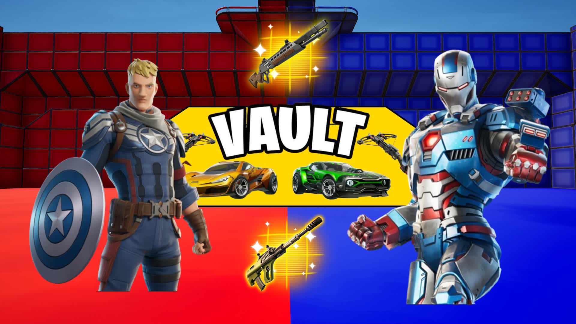 WAR MACHINE RED VS BLUE🔴🔵 5728-7043-5167 by divinec - Fortnite Creative ...