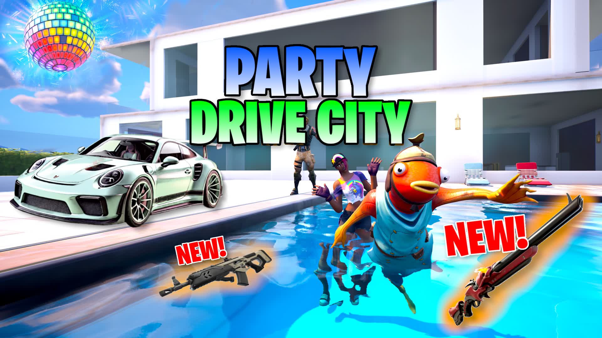 PARTY DRIVE CITY FFA RP 9988-3656-1406 by jakubeer - Fortnite Creative ...