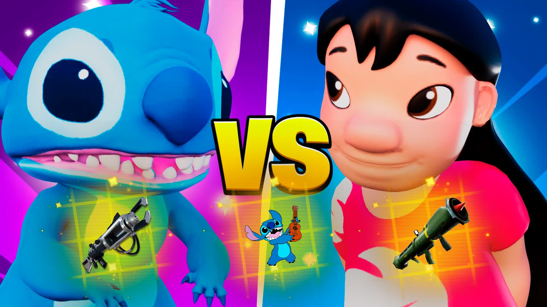 MEGA LILO VS STICH 🔴🔵 0389-9489-4602 by utopiagames - Fortnite Creative ...